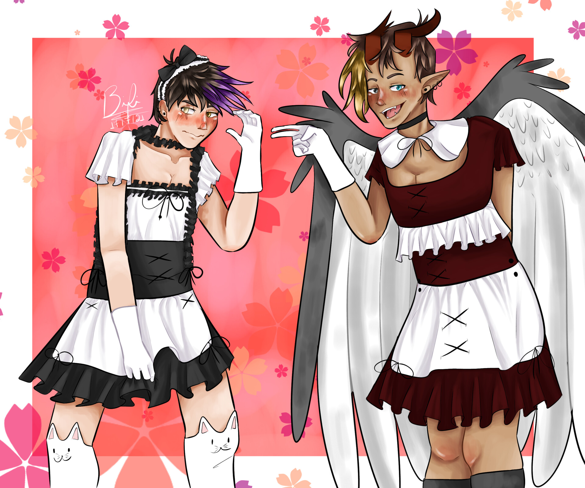 ArtStation - [OLD] maid outfit OCs