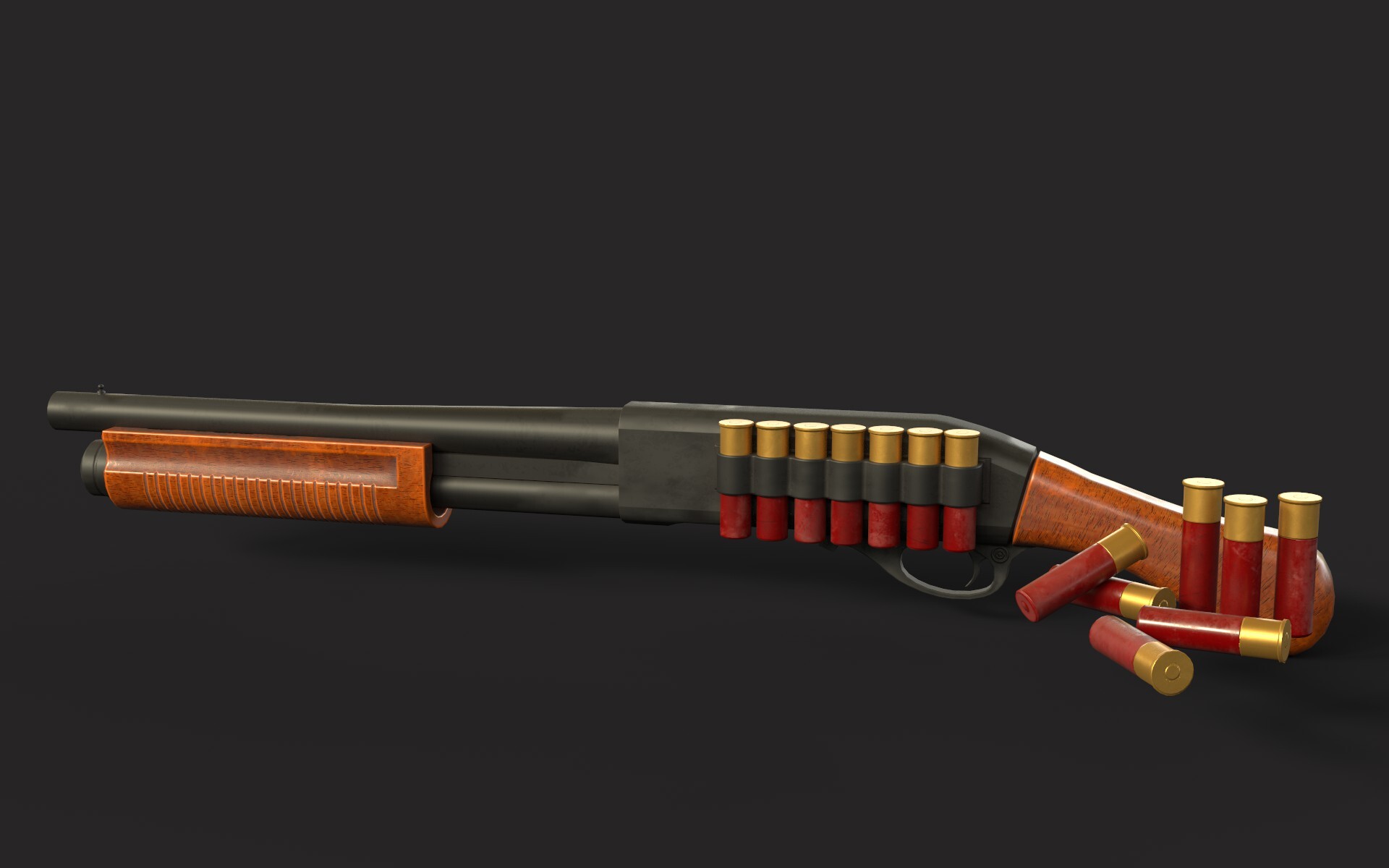 ArtStation - Shotgun Remington 870
