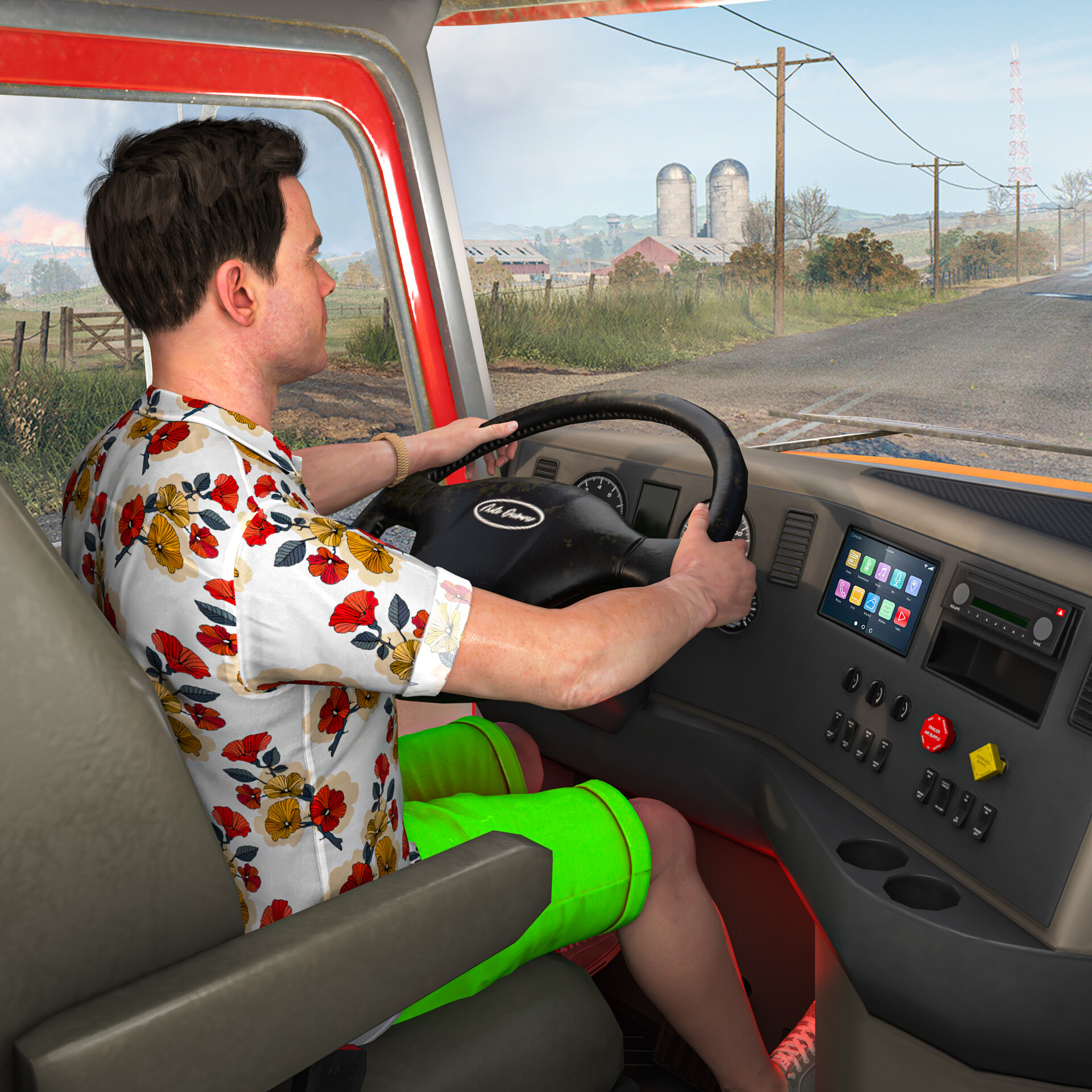 ArtStation - Truck Driving