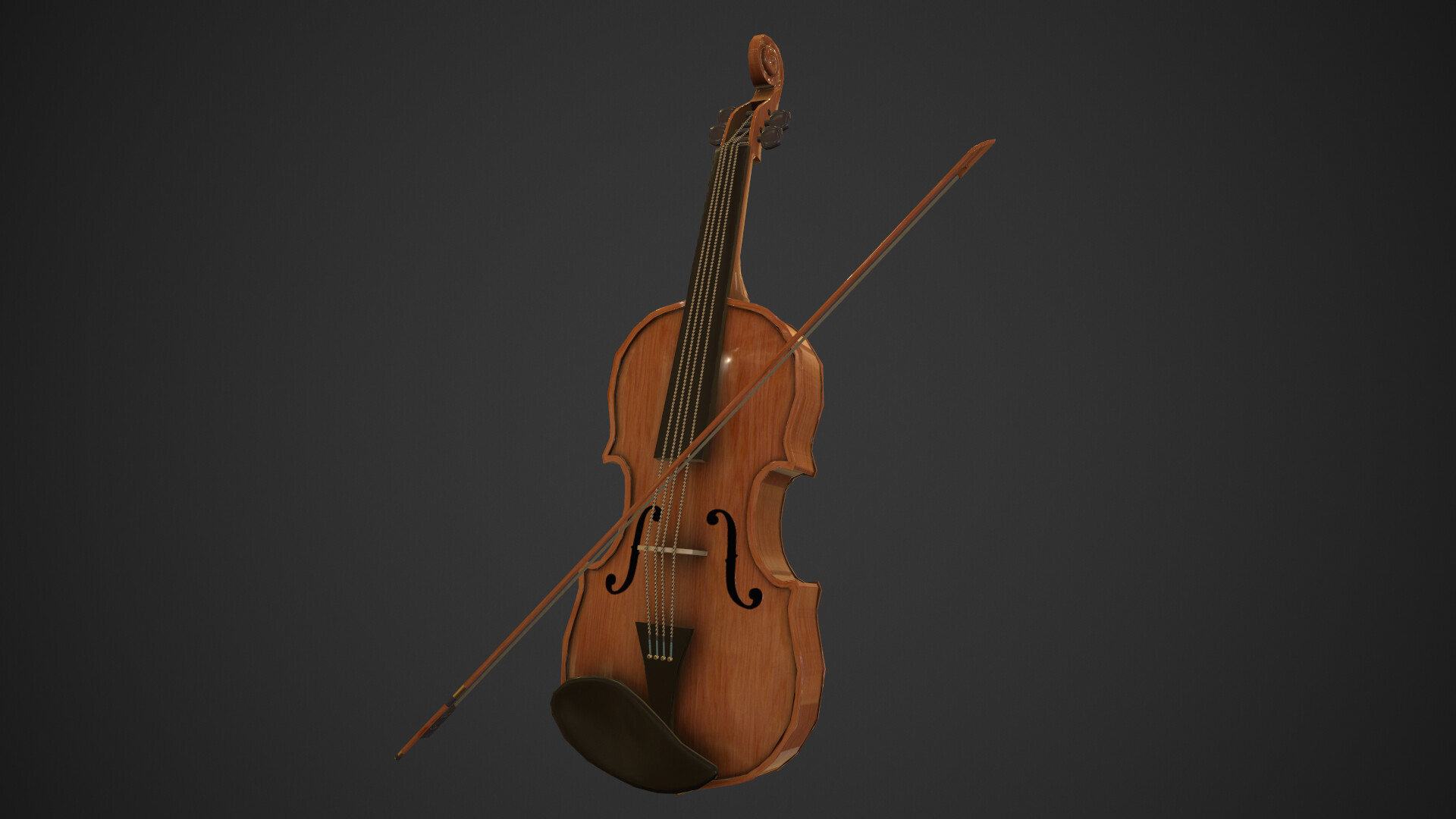 ArtStation - Violin Lowpoly