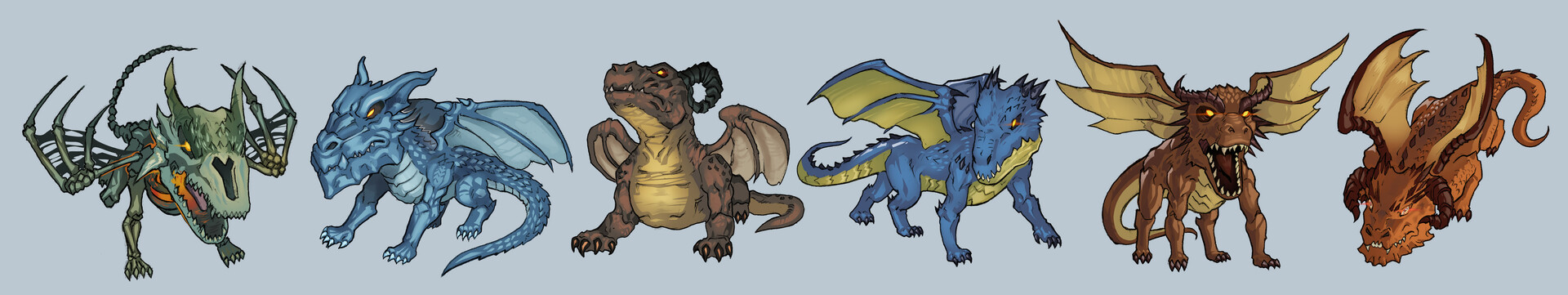 ArtStation - DND Dragons Set 1