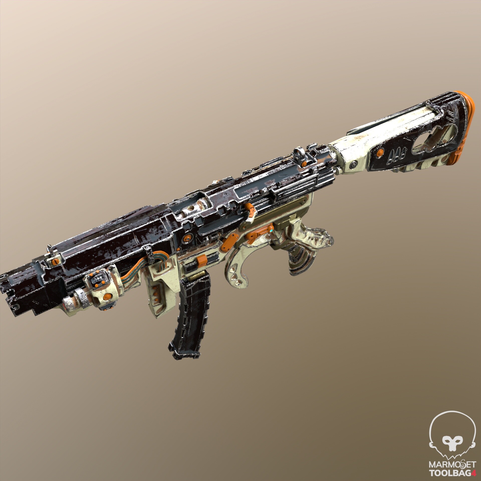 J.R. Wells - Embattled Cyber SMG Original Game Model / Original Concept