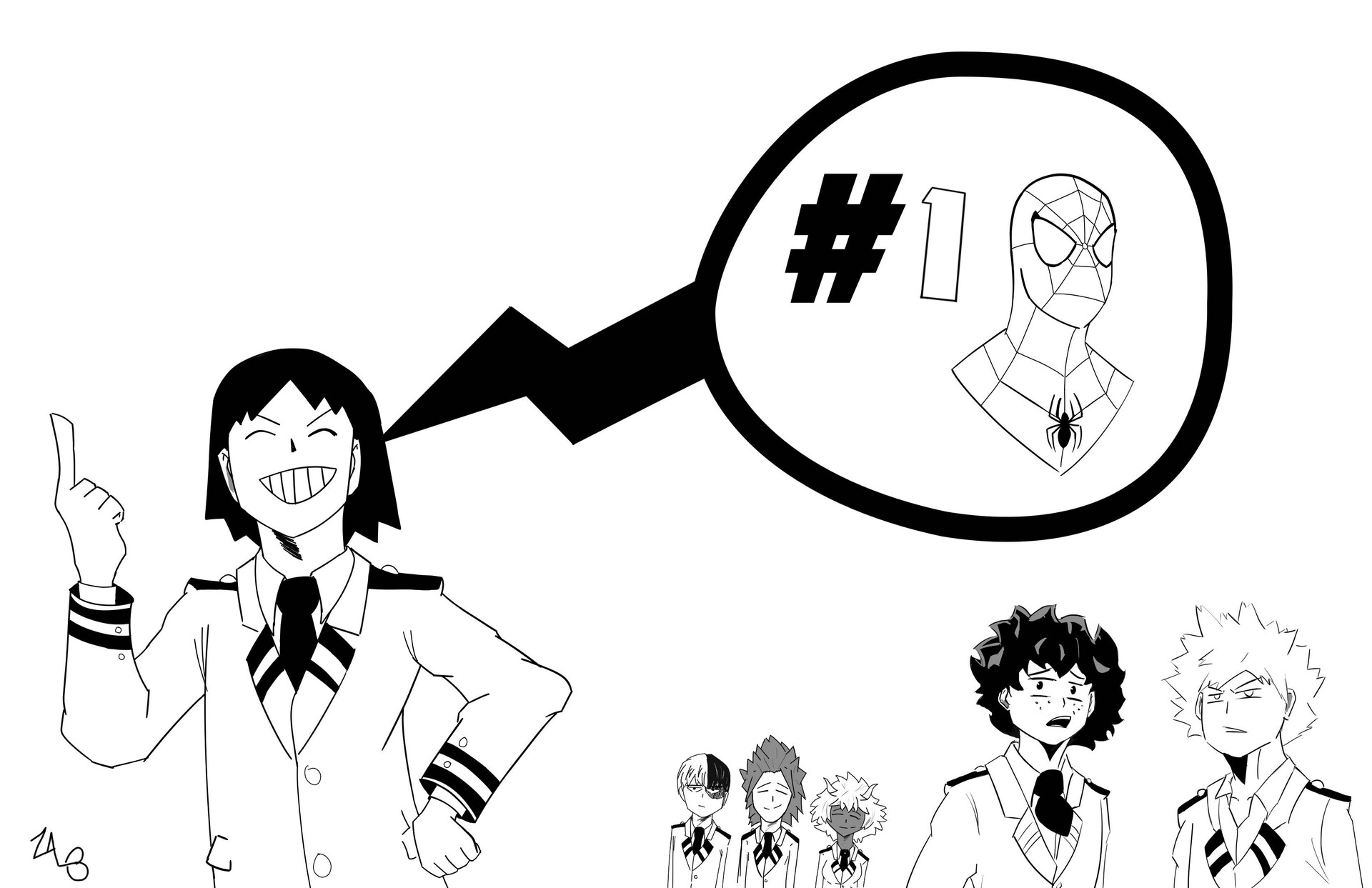 ArtStation - My Hero Academia X Marvel Comics: Sero Hanta is a Spider ...