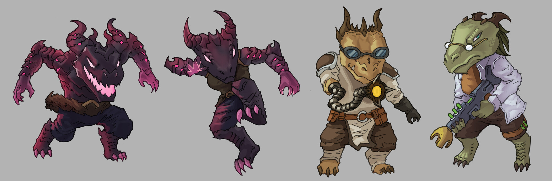 ArtStation - DND Dragonborn Playable Characters Set 4