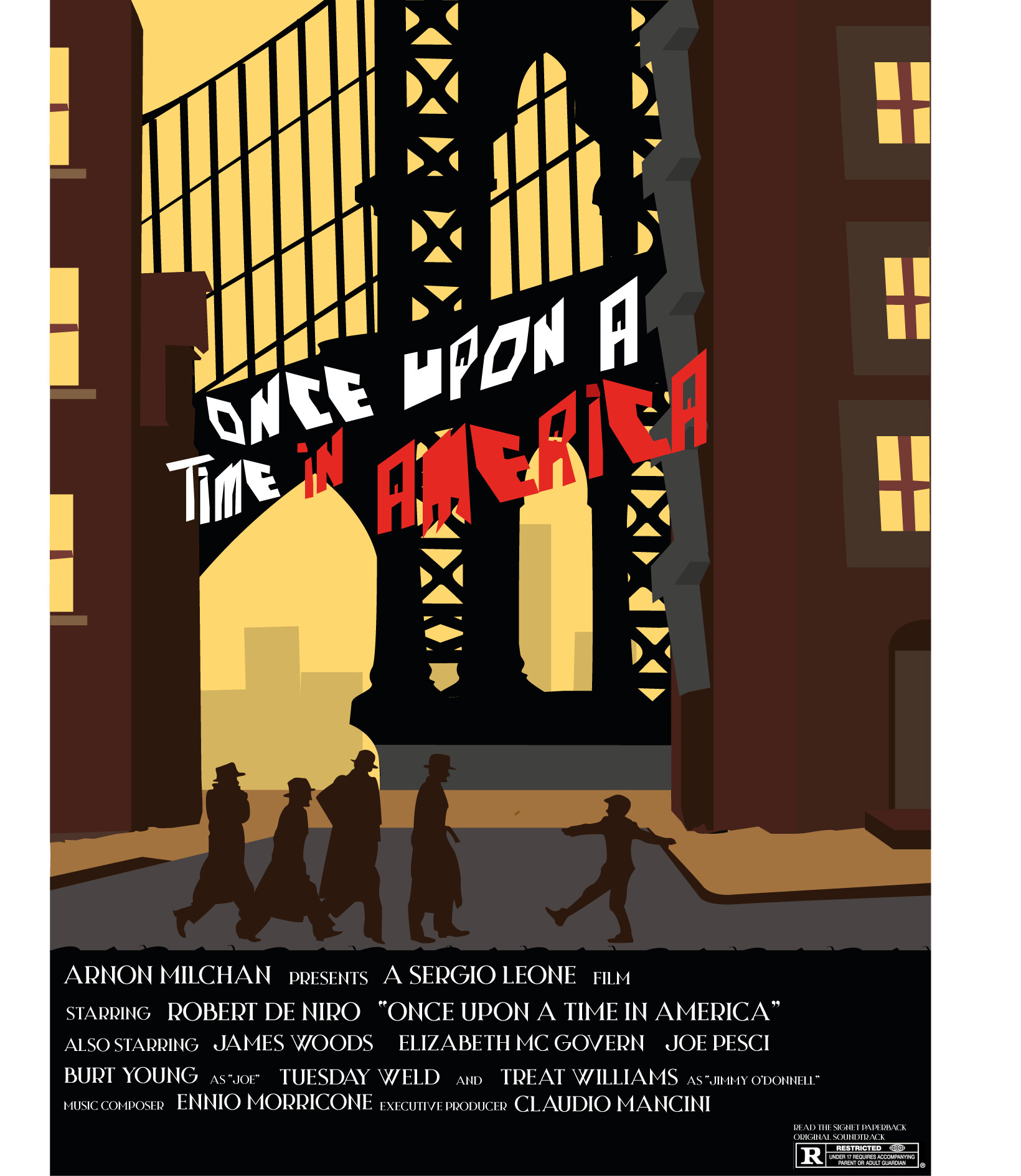 ArtStation - Affiche Saul bass - Once uppon a time in America