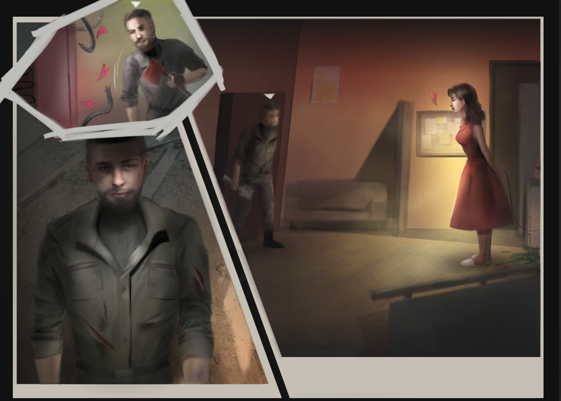 ArtStation - sweet home, wife Nora