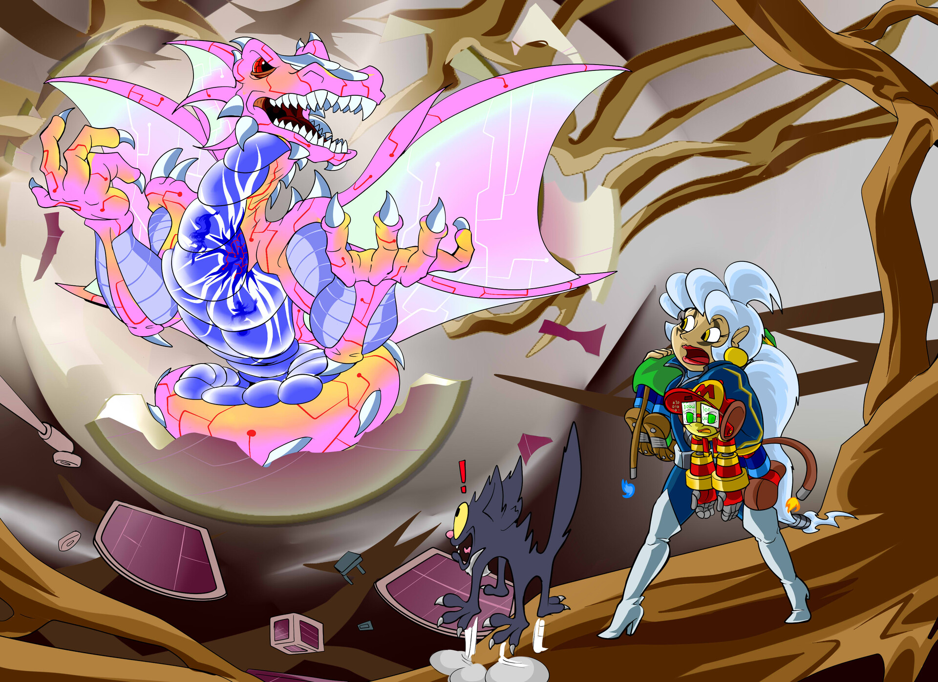 ArtStation - Planet Topia ACT 12 The infected Lux Naga