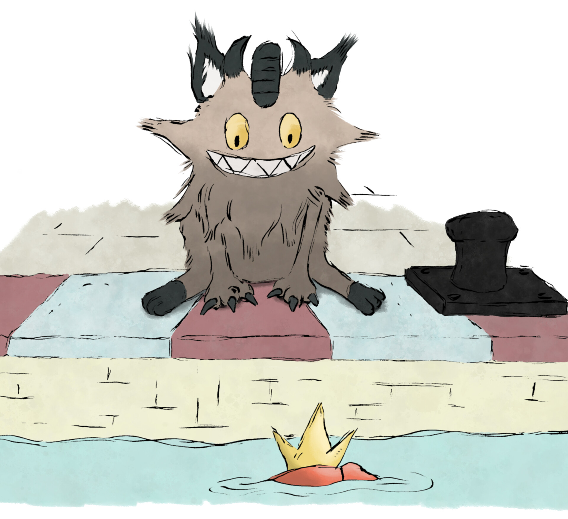 ArtStation - Galarian Meowth