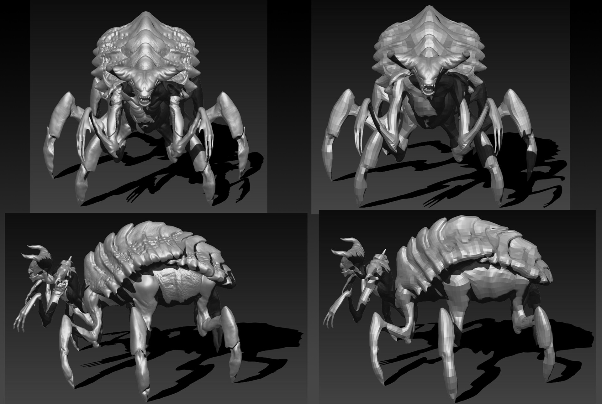 ArtStation - Fantasy Monster - Spider "Spitter"
