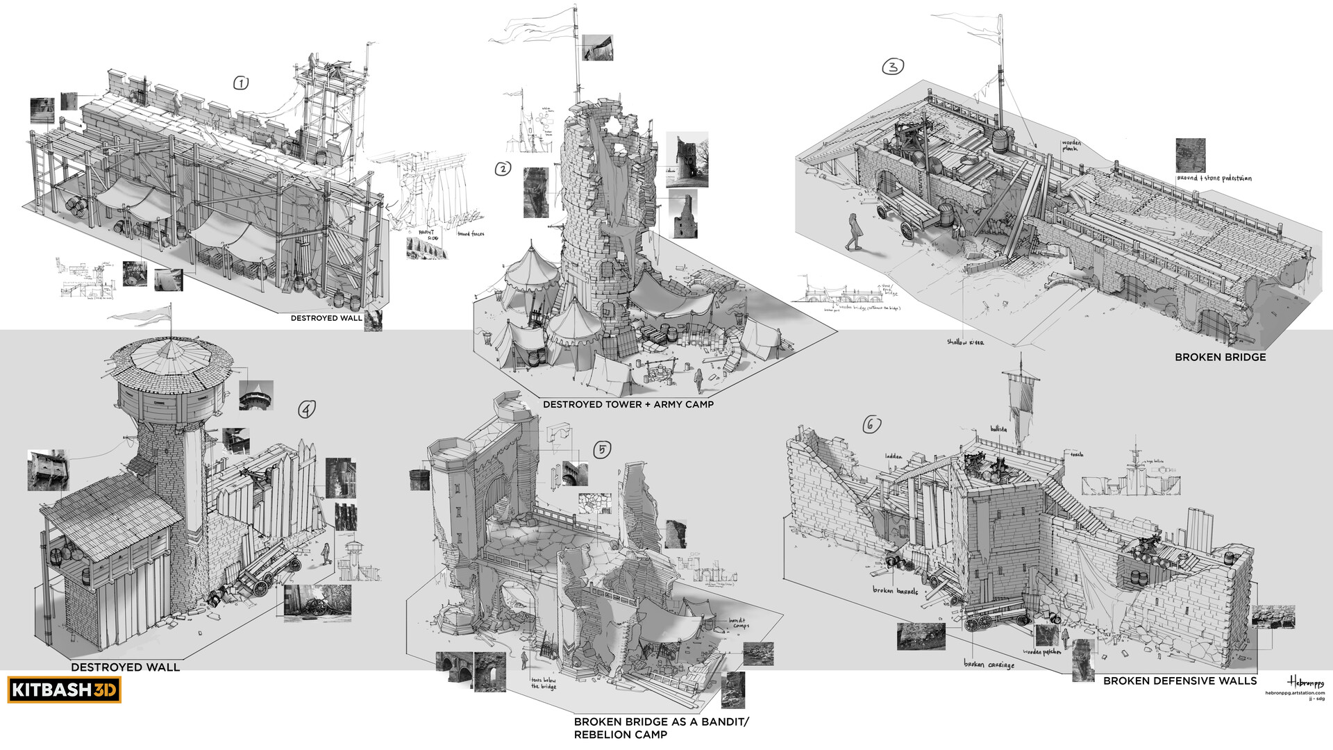 Hebron PPG - Medieval Siege - Kitbash3D (Concept Phrase)