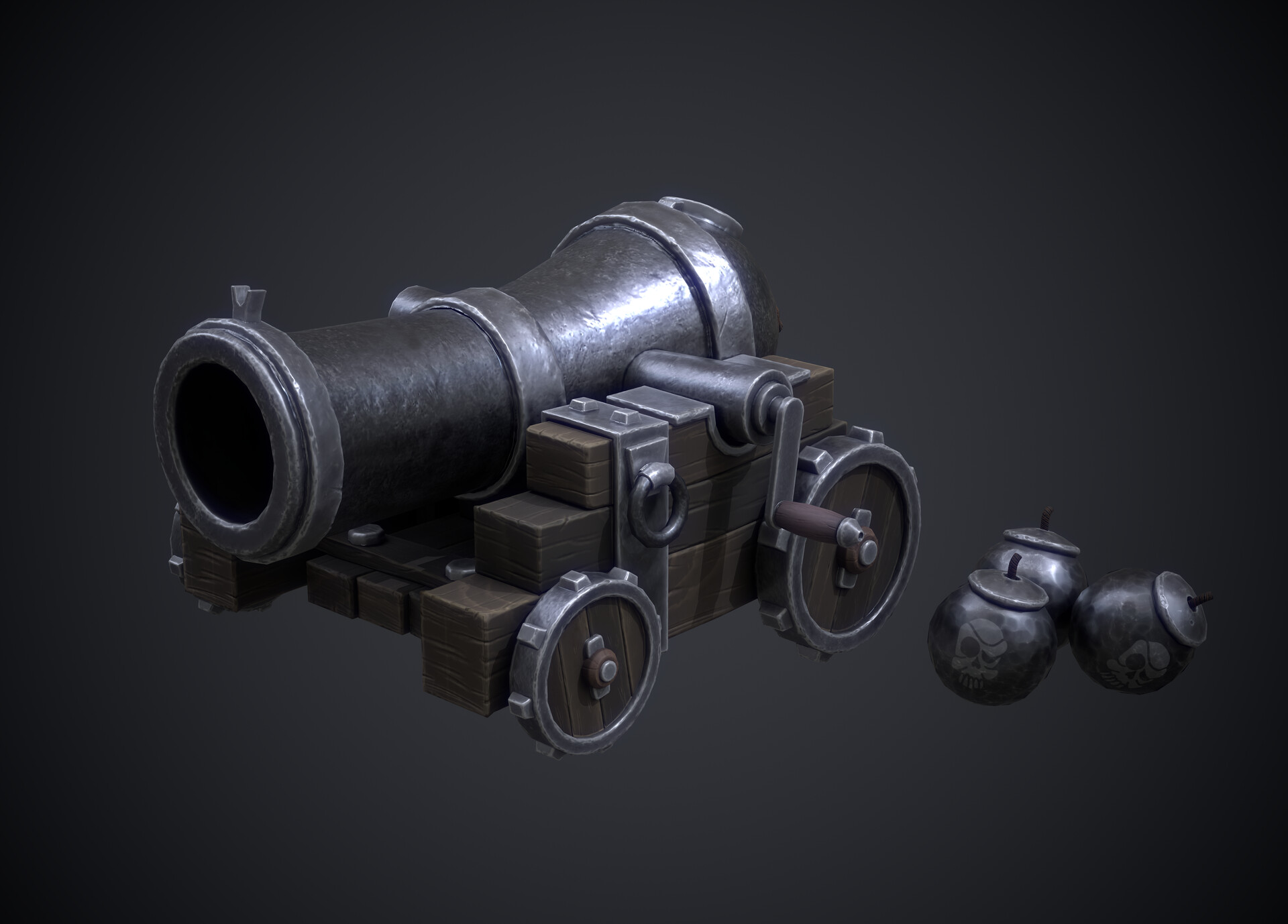 ArtStation - Stylized Cannon (Game Ready)
