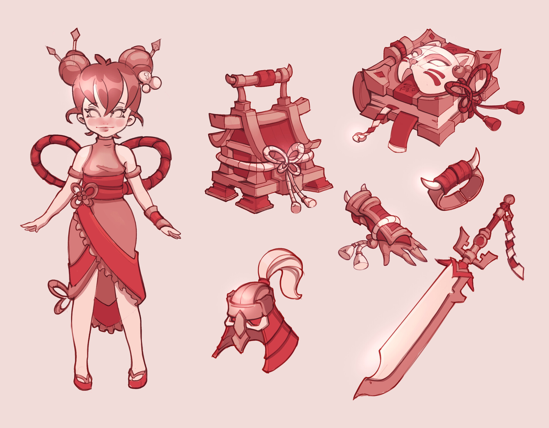 ArtStation - japan props