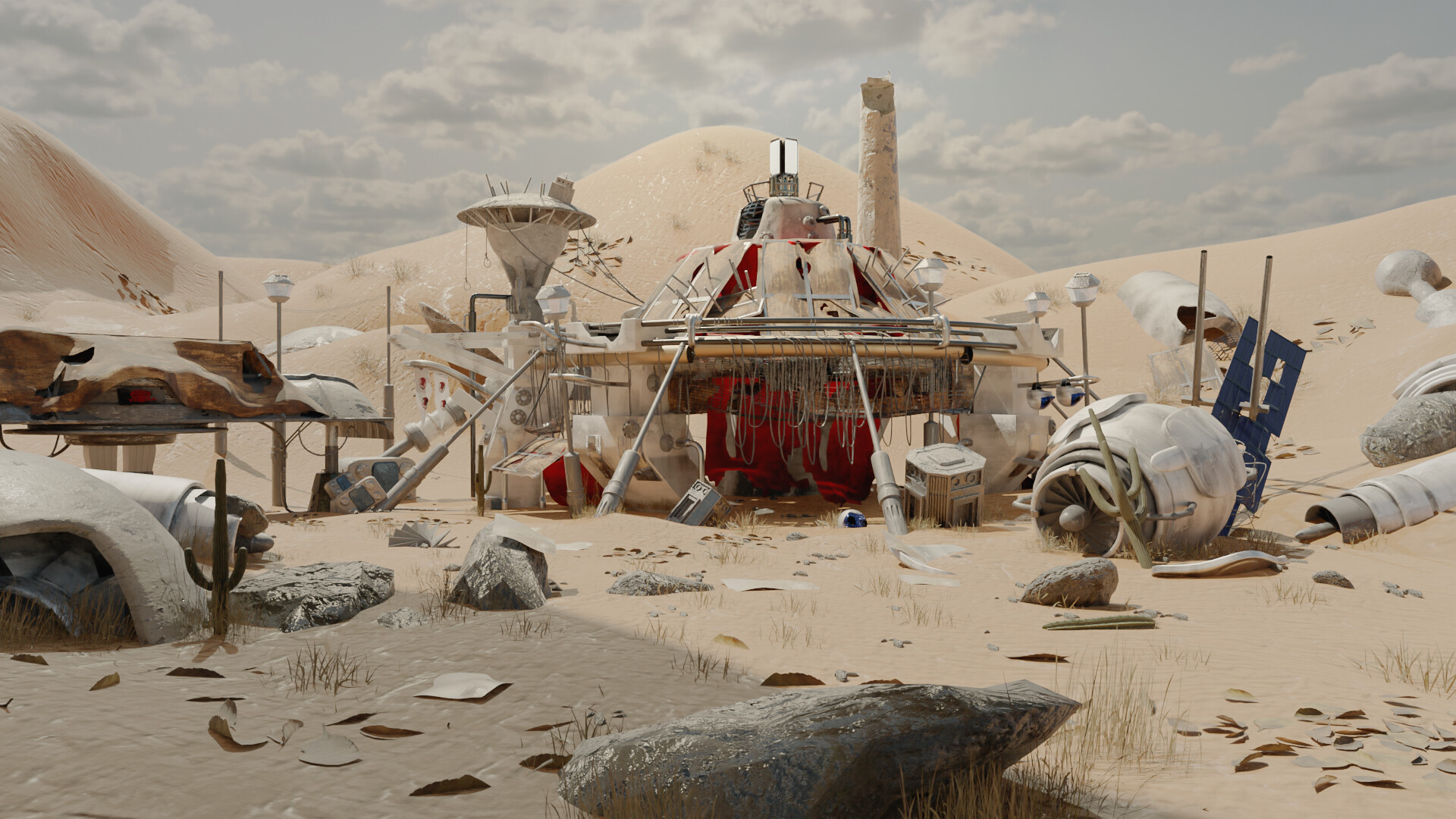 ArtStation - Crashed Spaceship-Environment