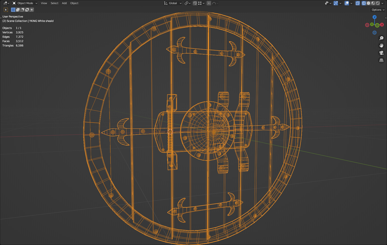 Imalka Randev - Medieval Shield(Game Ready)