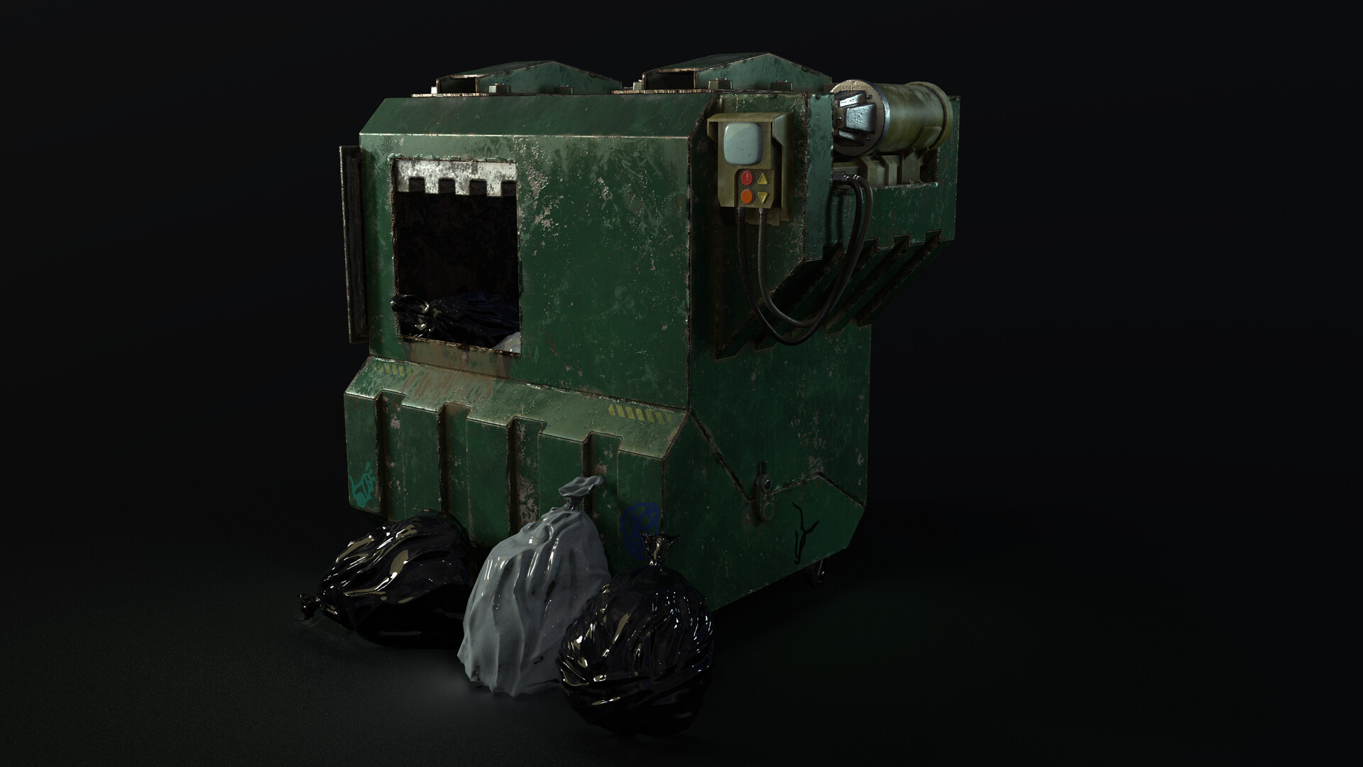 Weylan Weylan - Dumpster Game Asset