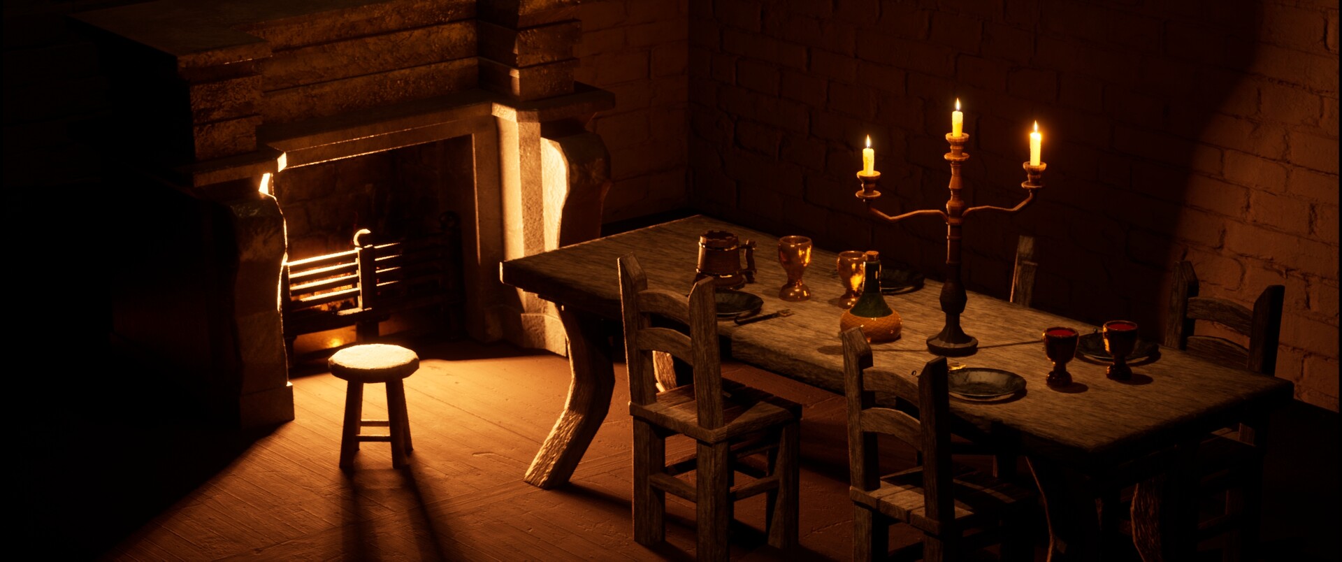 ArtStation - Tavern Scene - Realistic Rendering