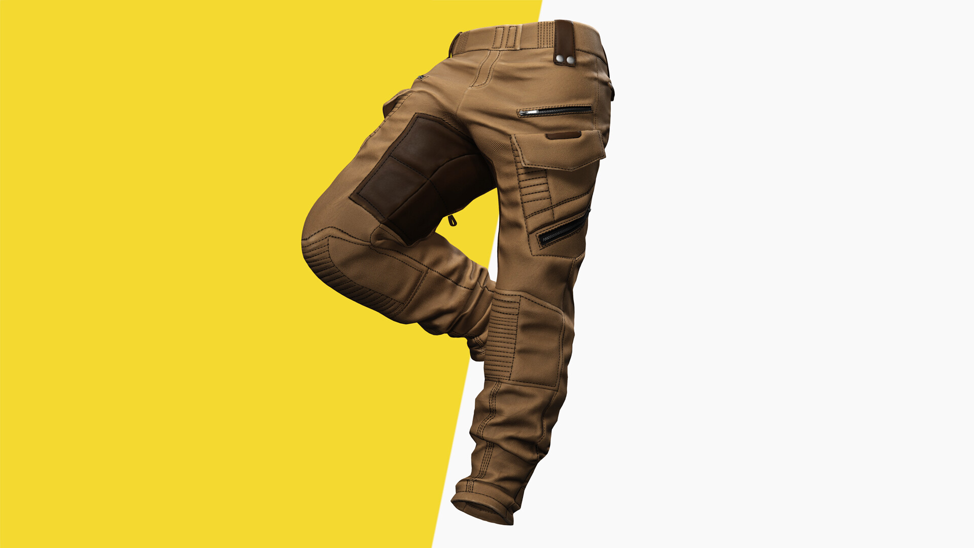 NextUpgrade3d - Realistic Pants 1 for Men Rigged Low-poly 3D model