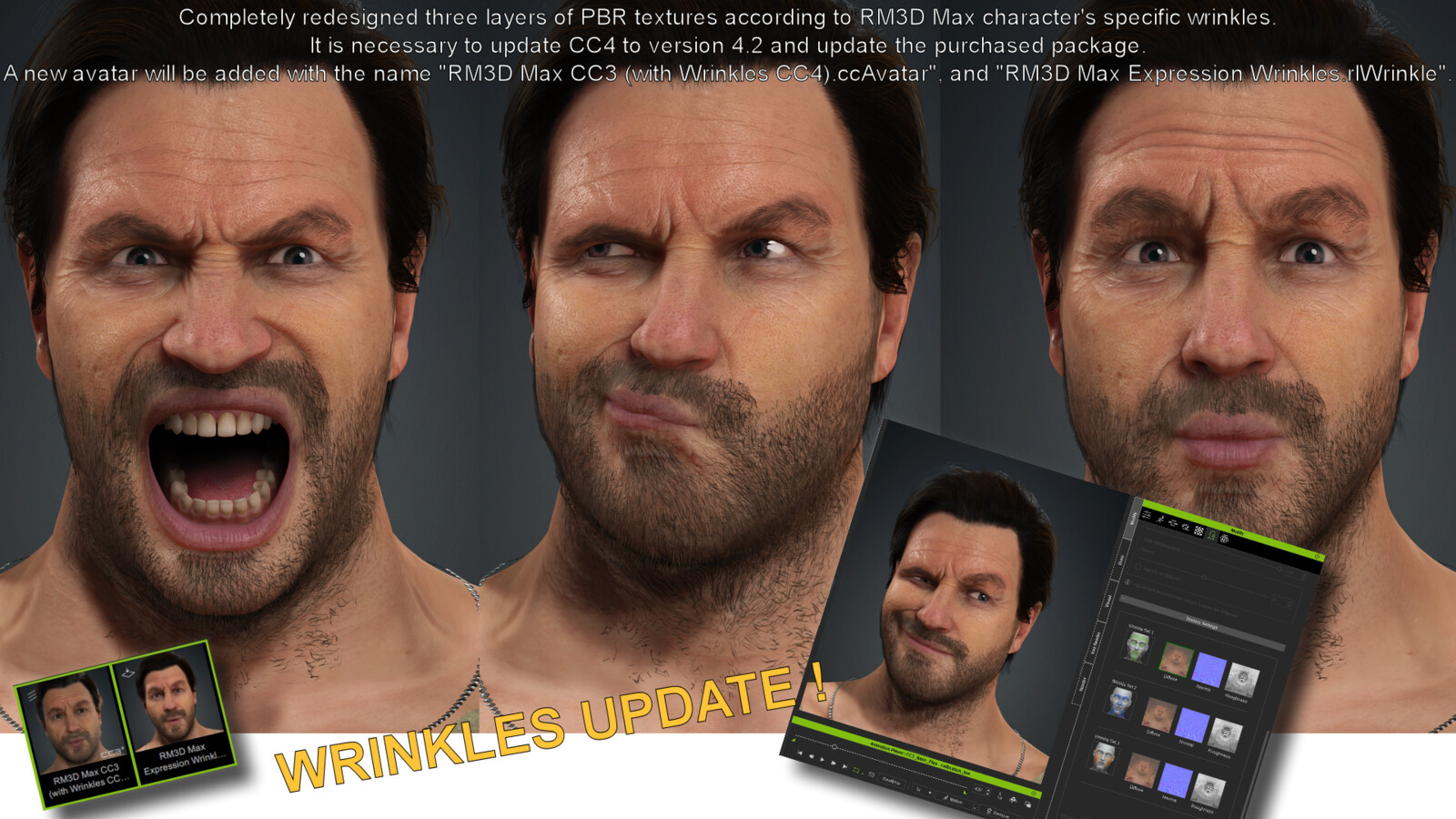 RM3D - RM3D Max - Expression Wrinkles Update!