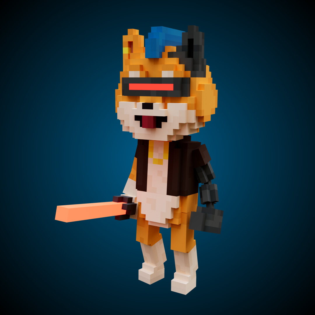 Karafuto - Voxel Shiba Inu
