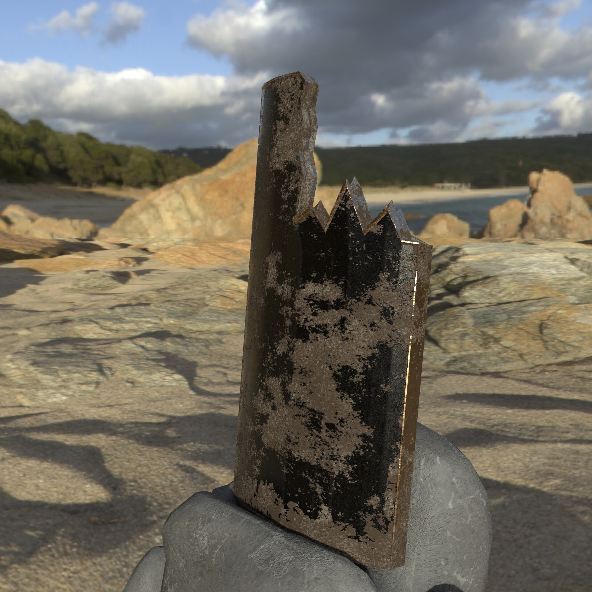 ArtStation - Broken Shield