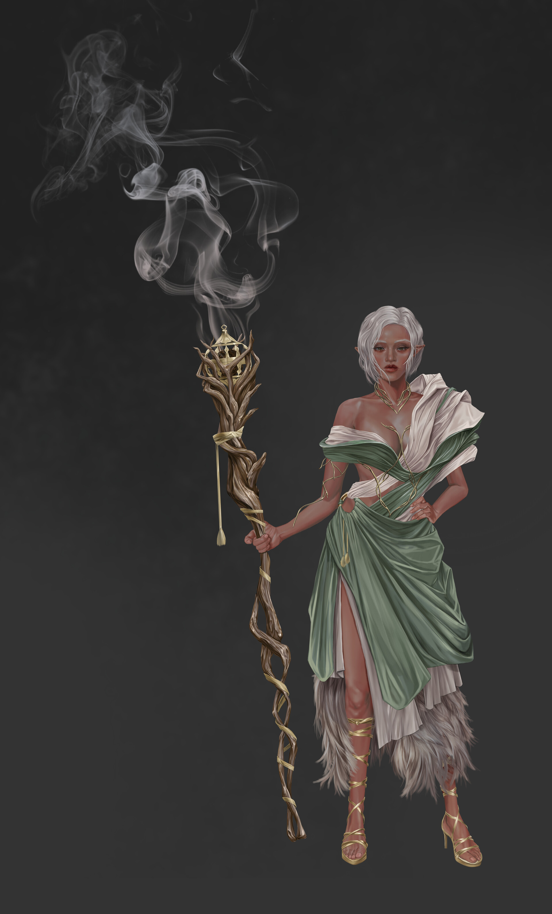 ArtStation - Dark Elf Shaman