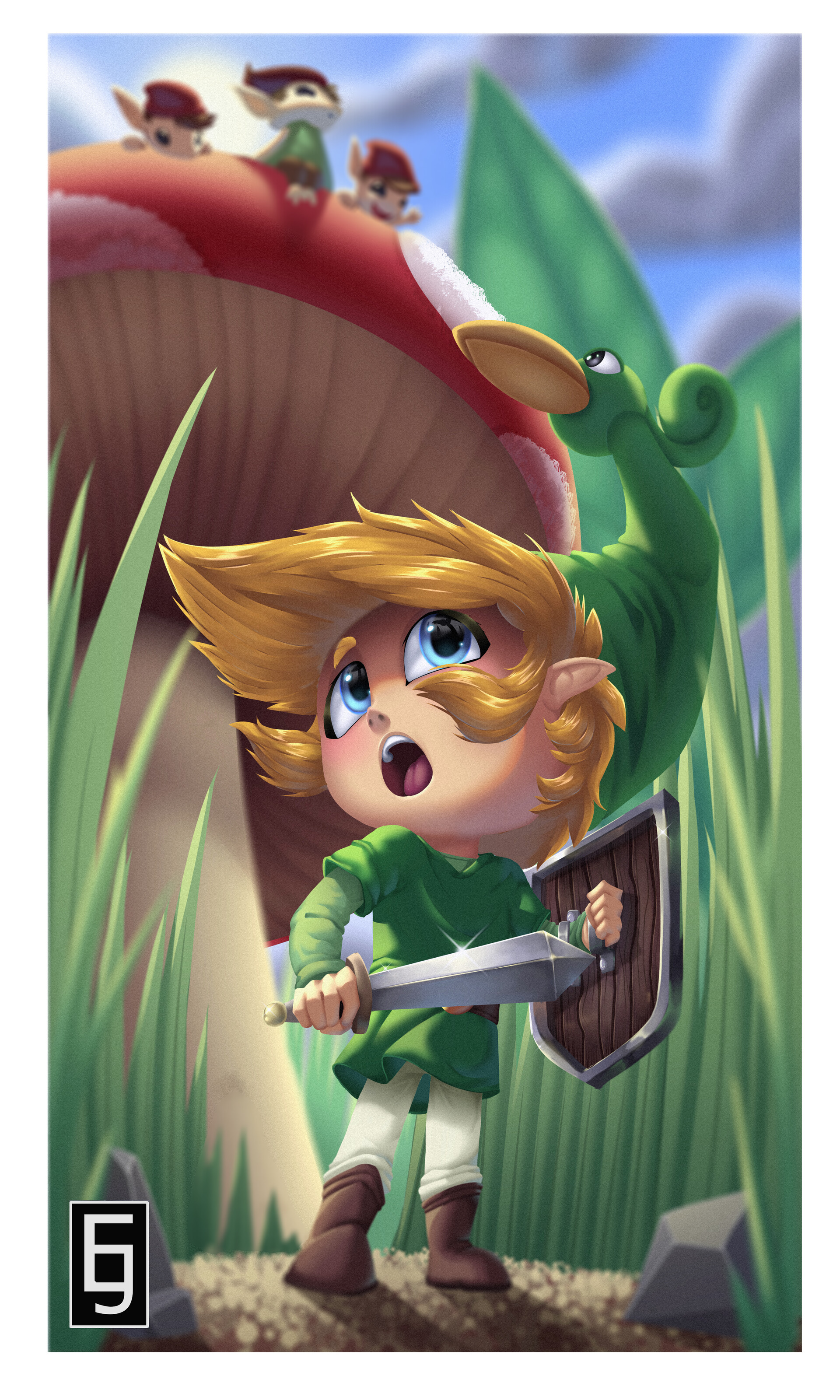ArtStation - the legend of zelda: the minish cap (fanart)