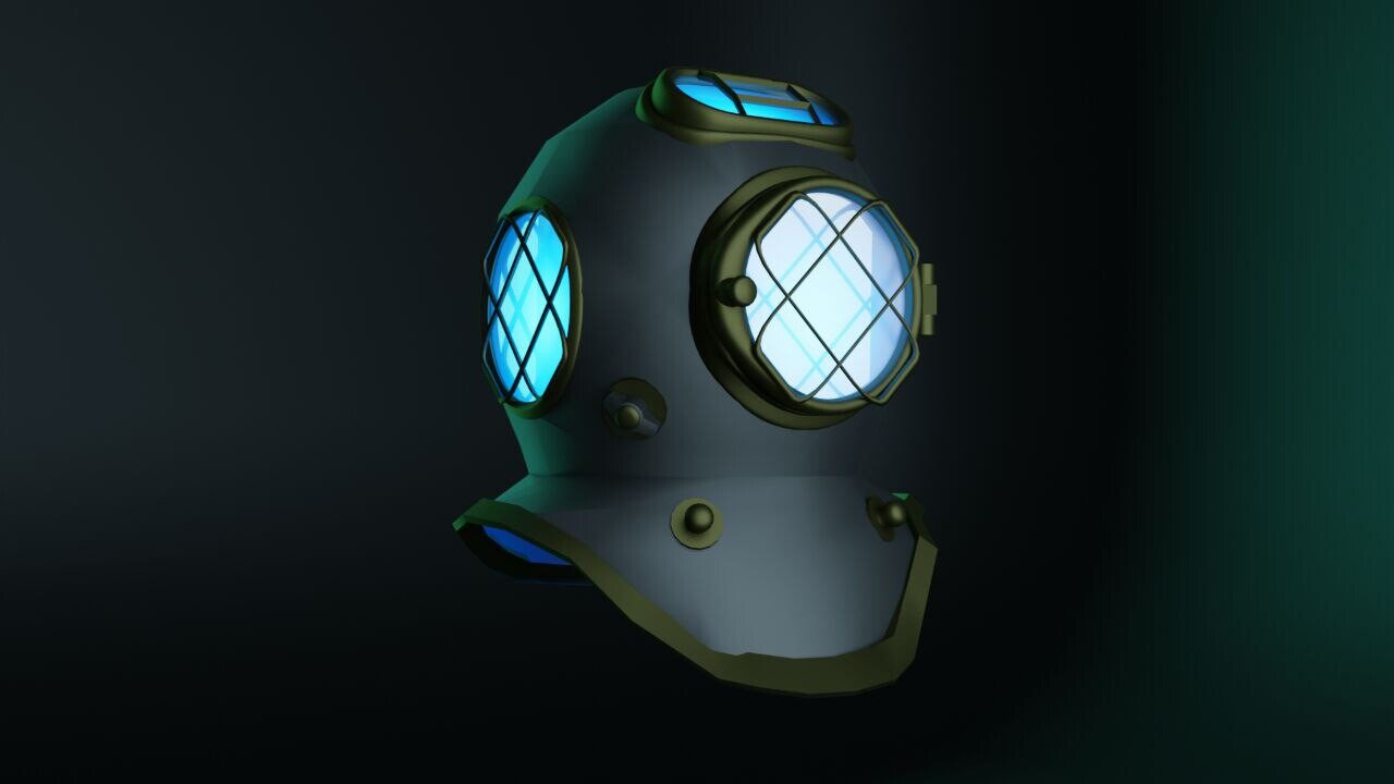 ArtStation - Diving helmet 3D