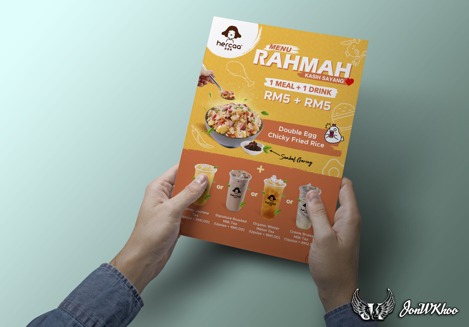 JonWKhoo - Hercaa Menu Rahmah 2023 | Advertisement Design