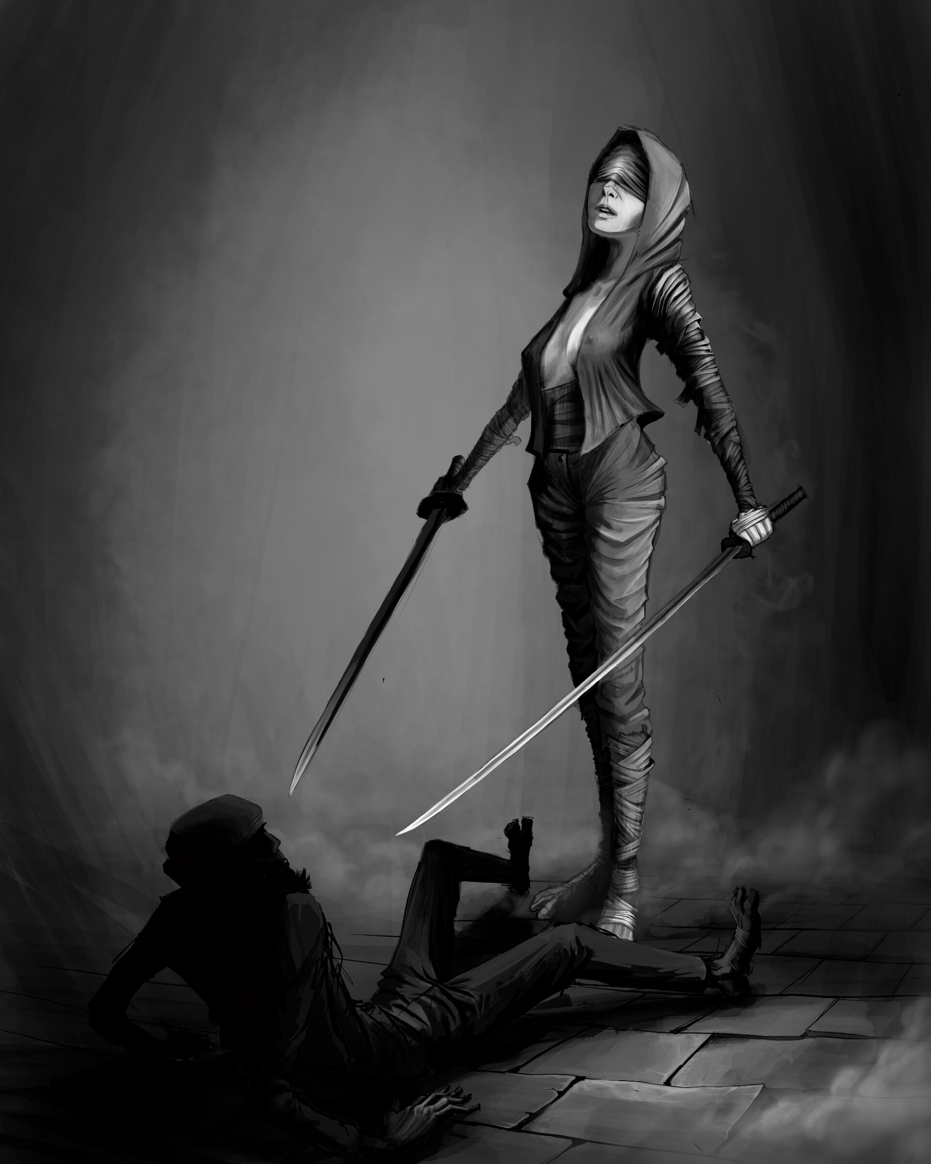 ArtStation - blind woman