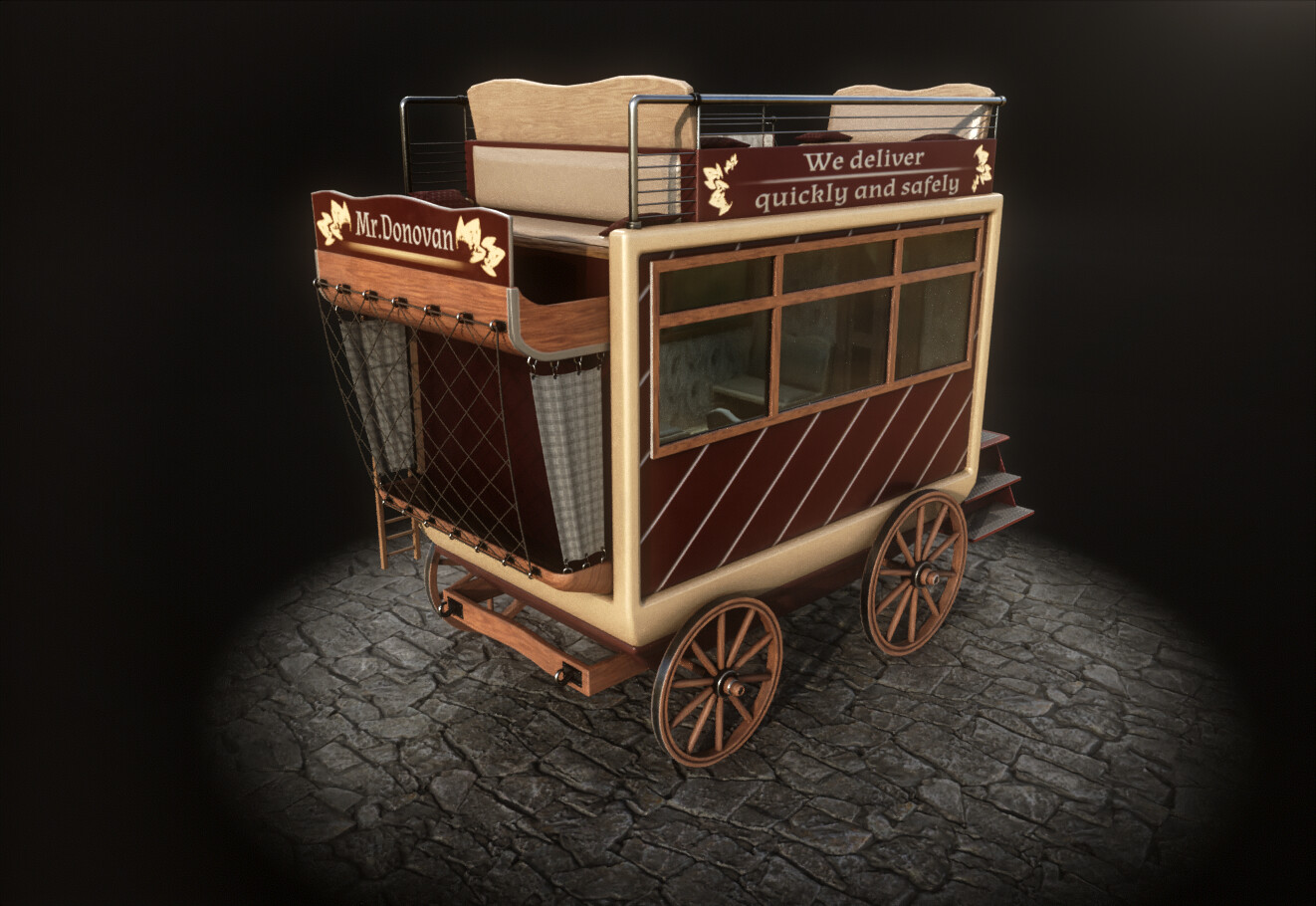 ArtStation - Horse-drawn carriage