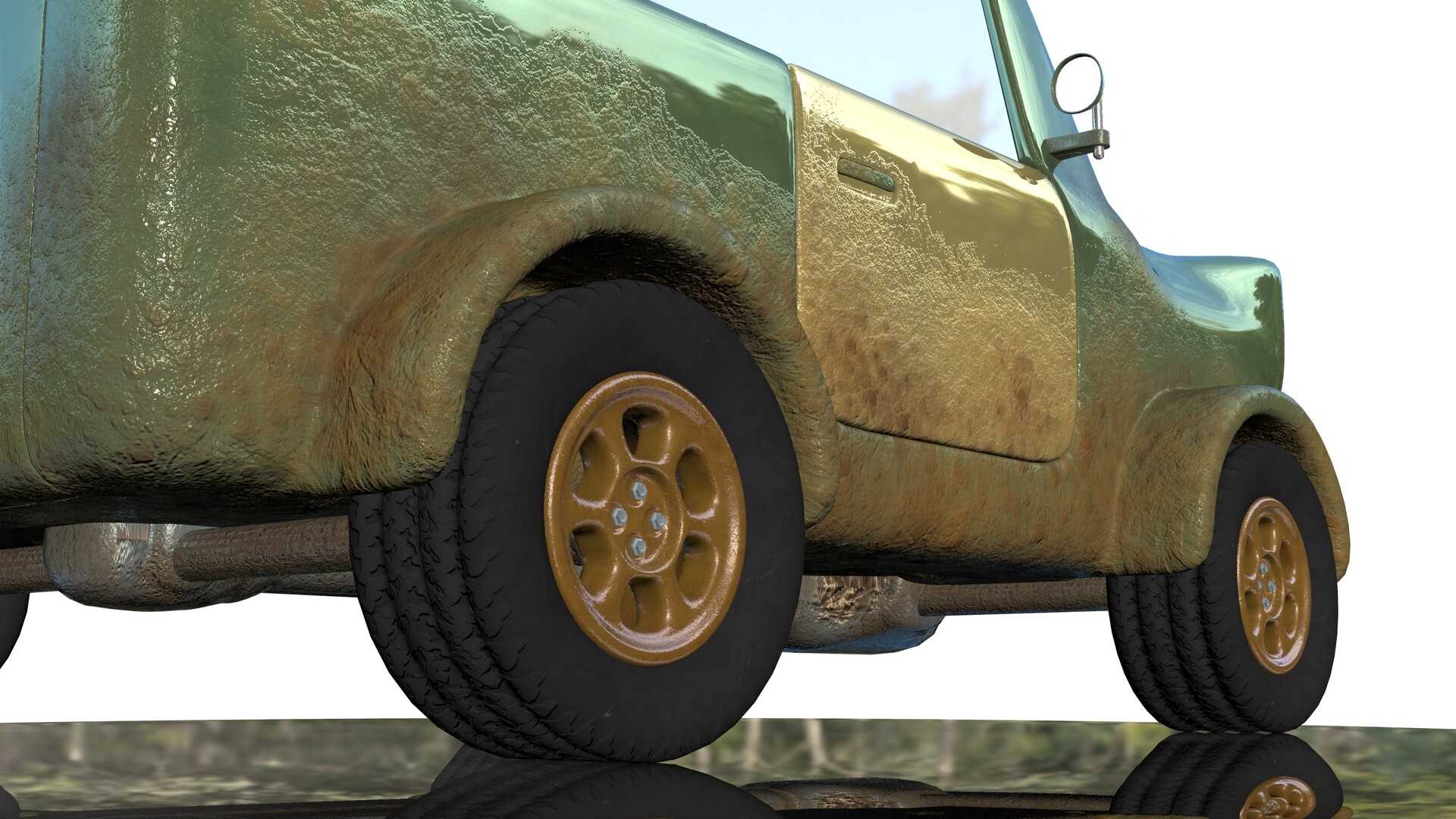 ArtStation - Rusty SUV Model