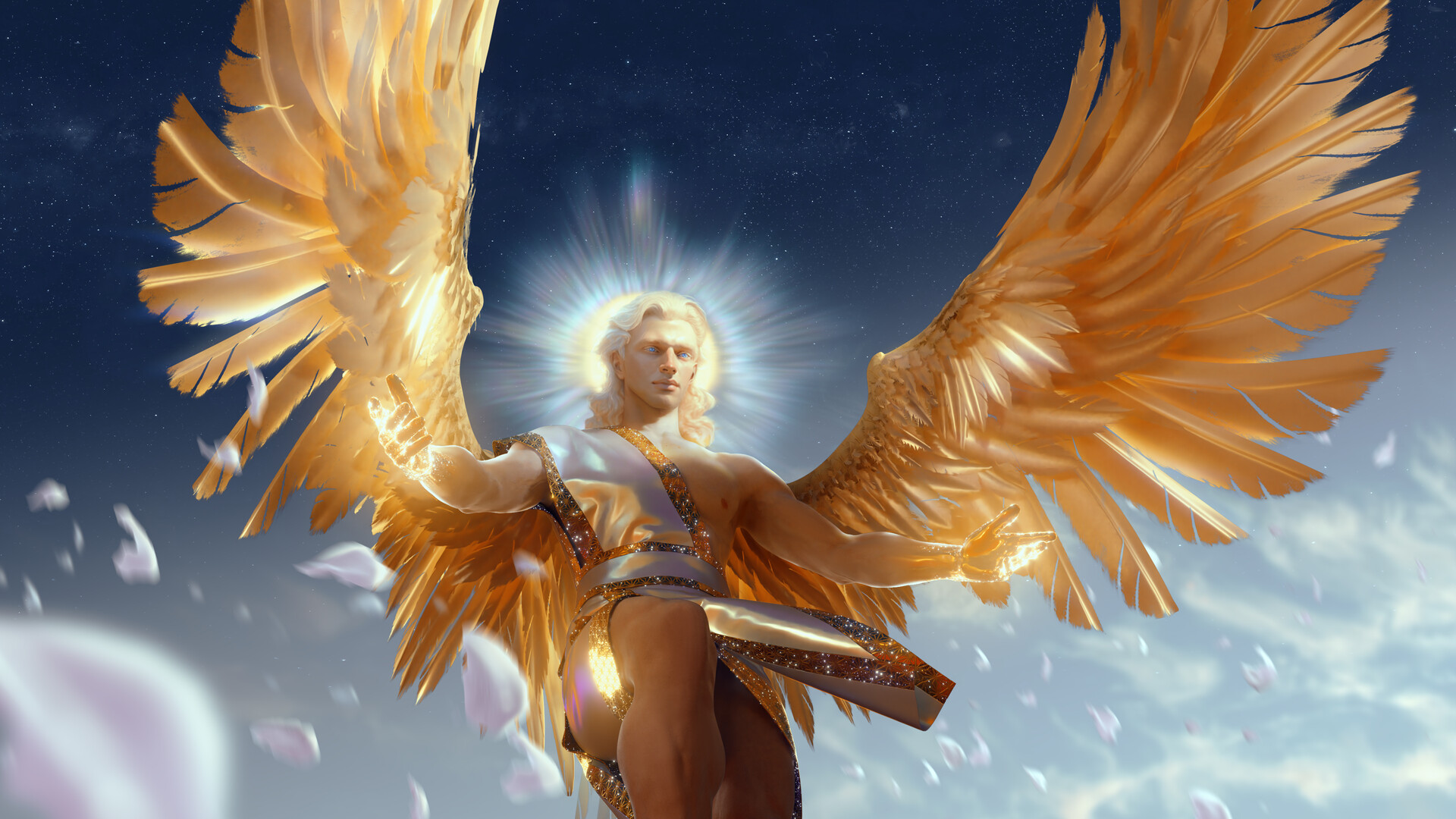 ArtStation - The Golden Embrace