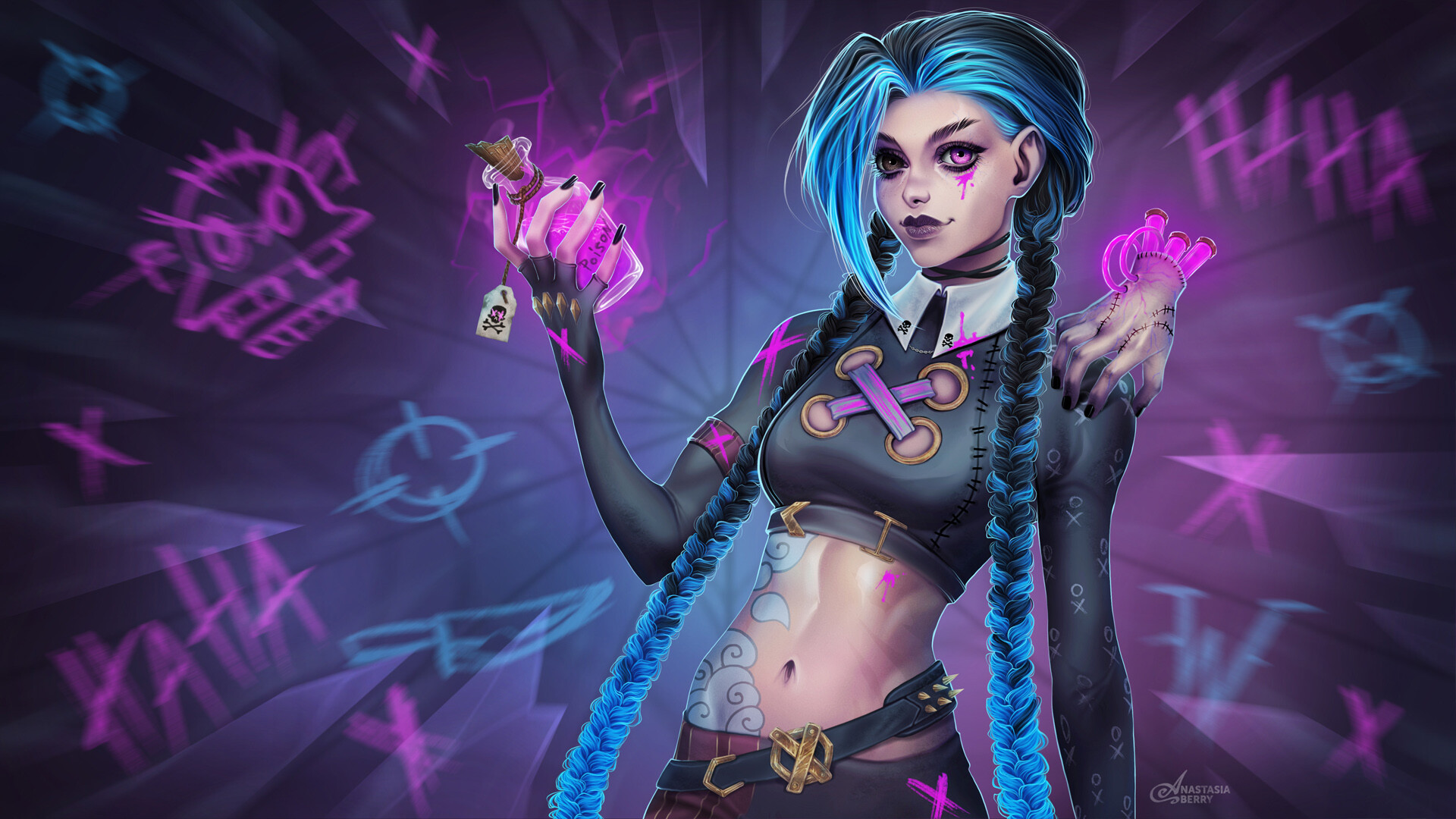 ArtStation - Wednesday x Jinx