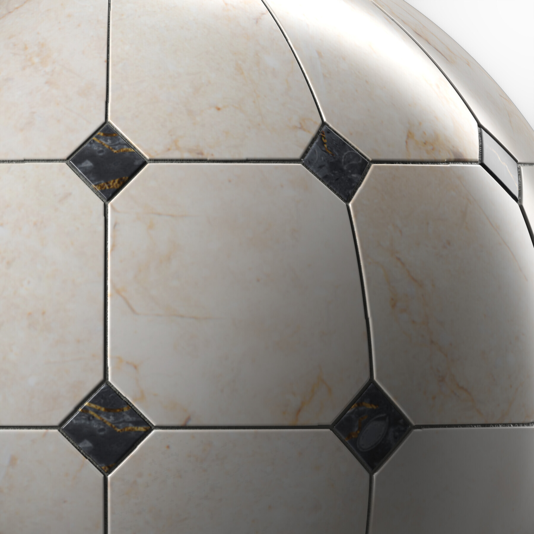 Dangsho - Marble Tile Materials 15- Pbr 4k Seamless