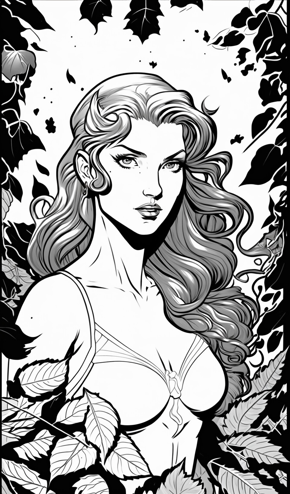 poison ivy batman coloring pages