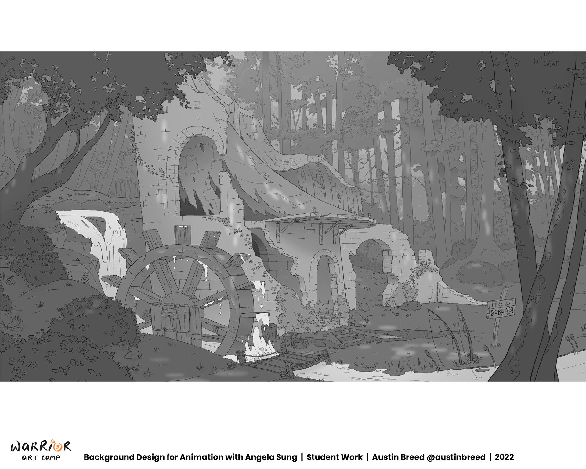 ArtStation - Austin Breed | Background Design for Animation with Angela ...