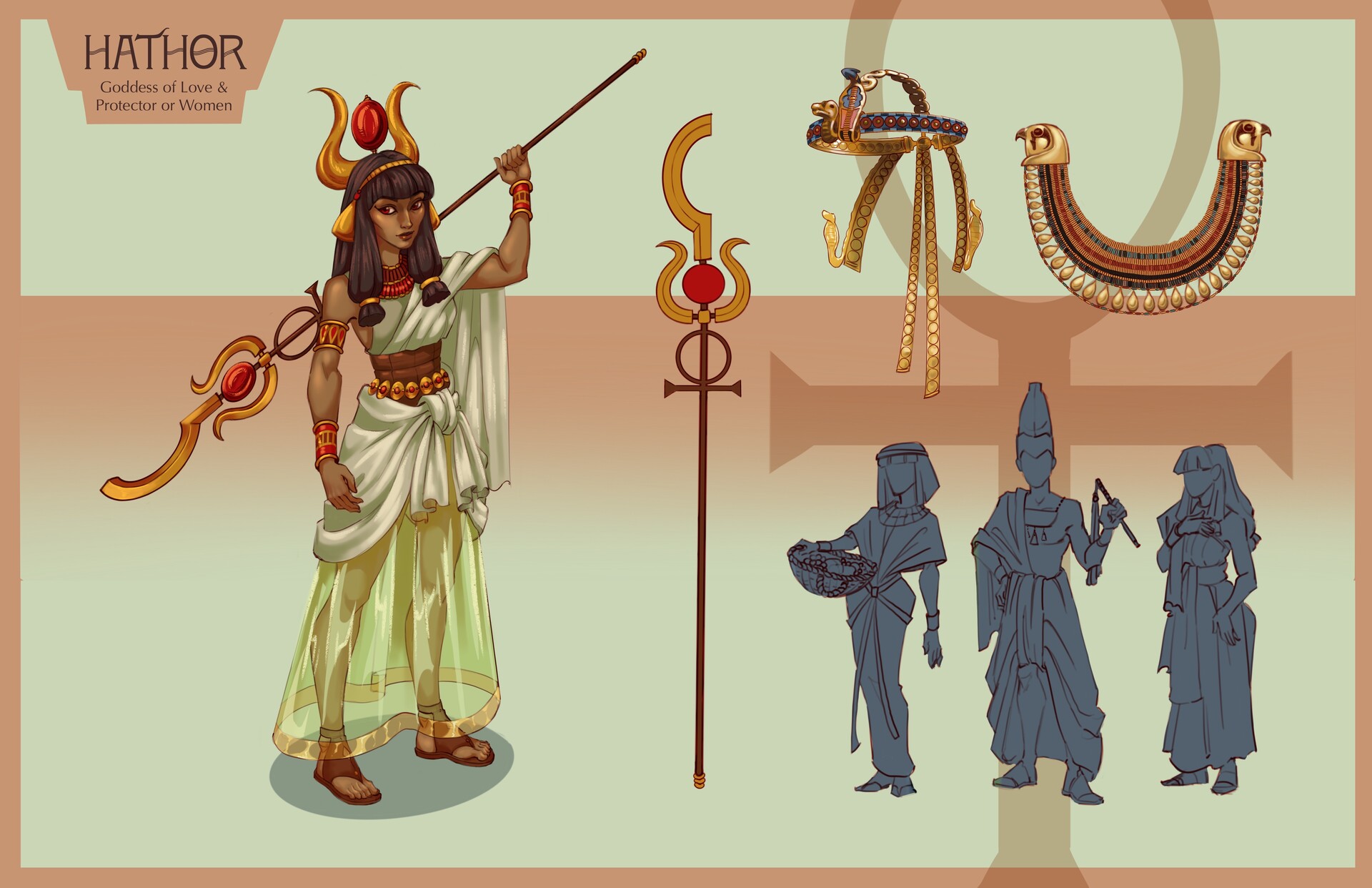 ArtStation - Hathor Goddess of Love and Protector of Women