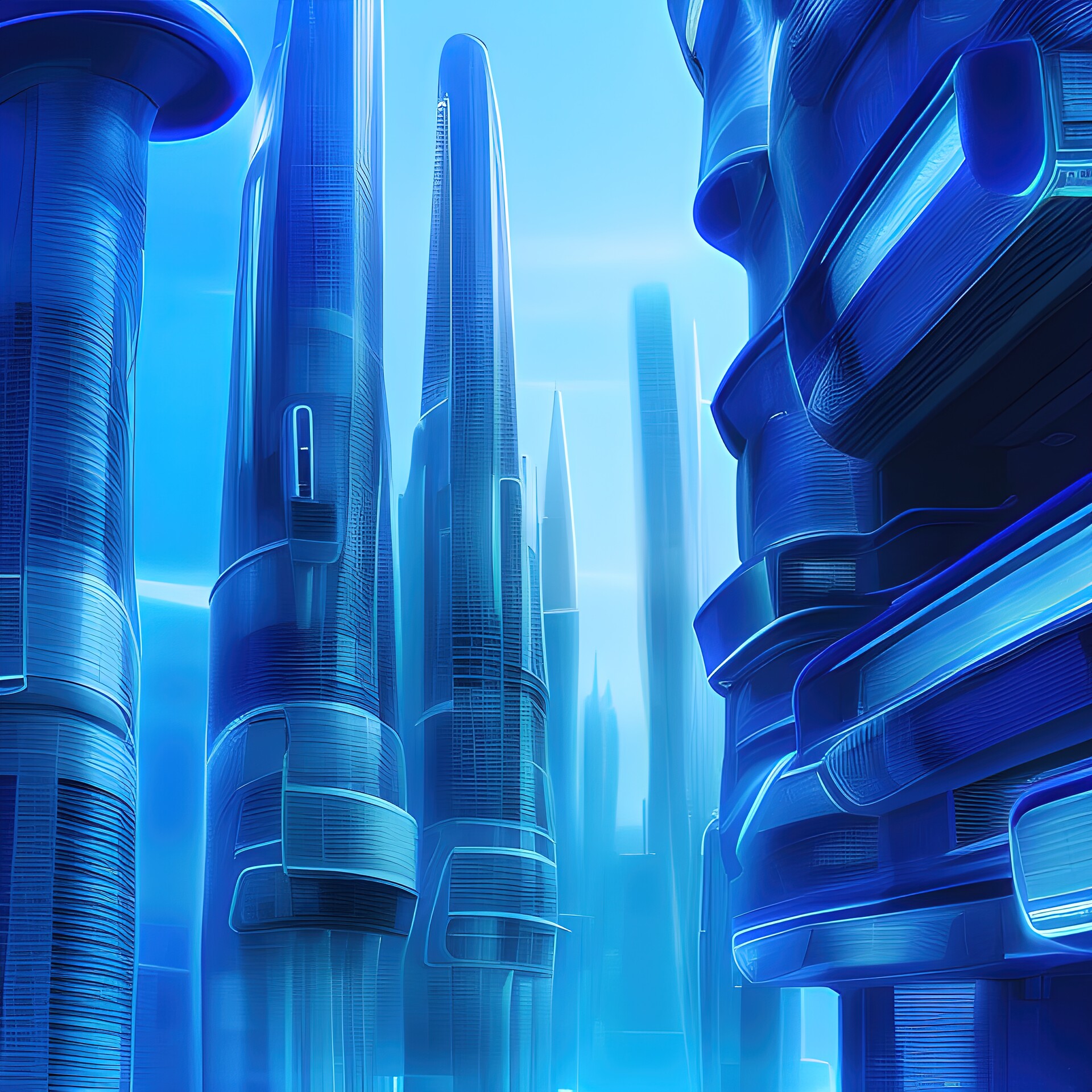 ArtStation - Futuristic city scenery - generative ai