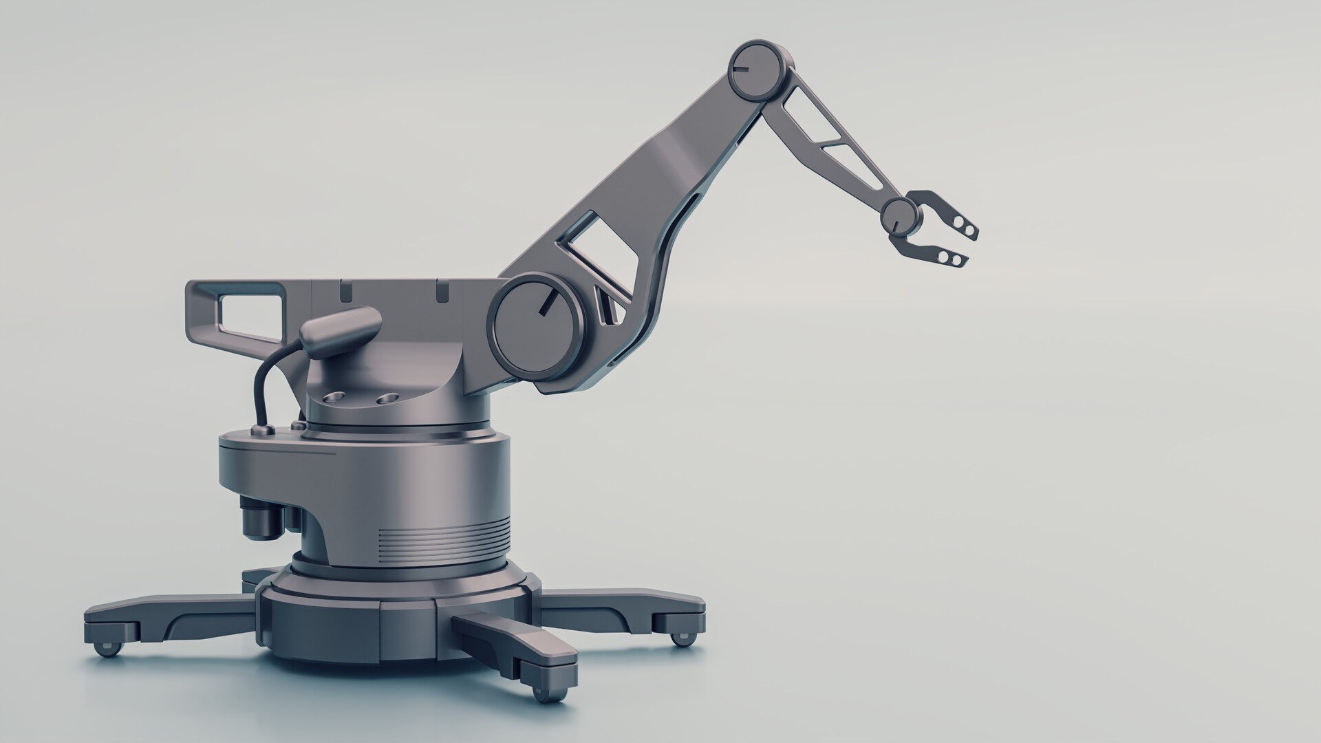 ArtStation - Mechanical Arm Blender Vanilla Hard Surface Modeling