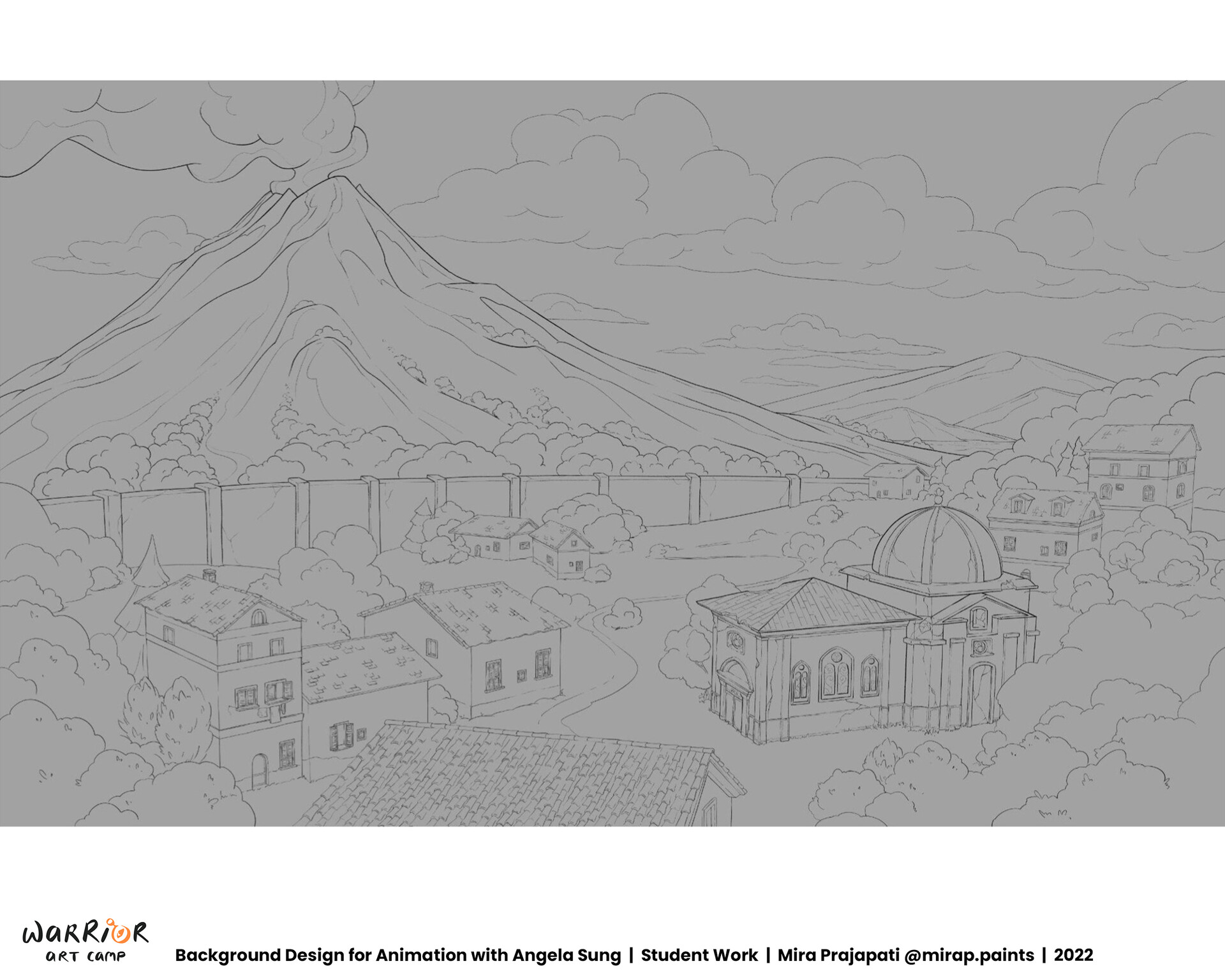 coloring pages on pompeii