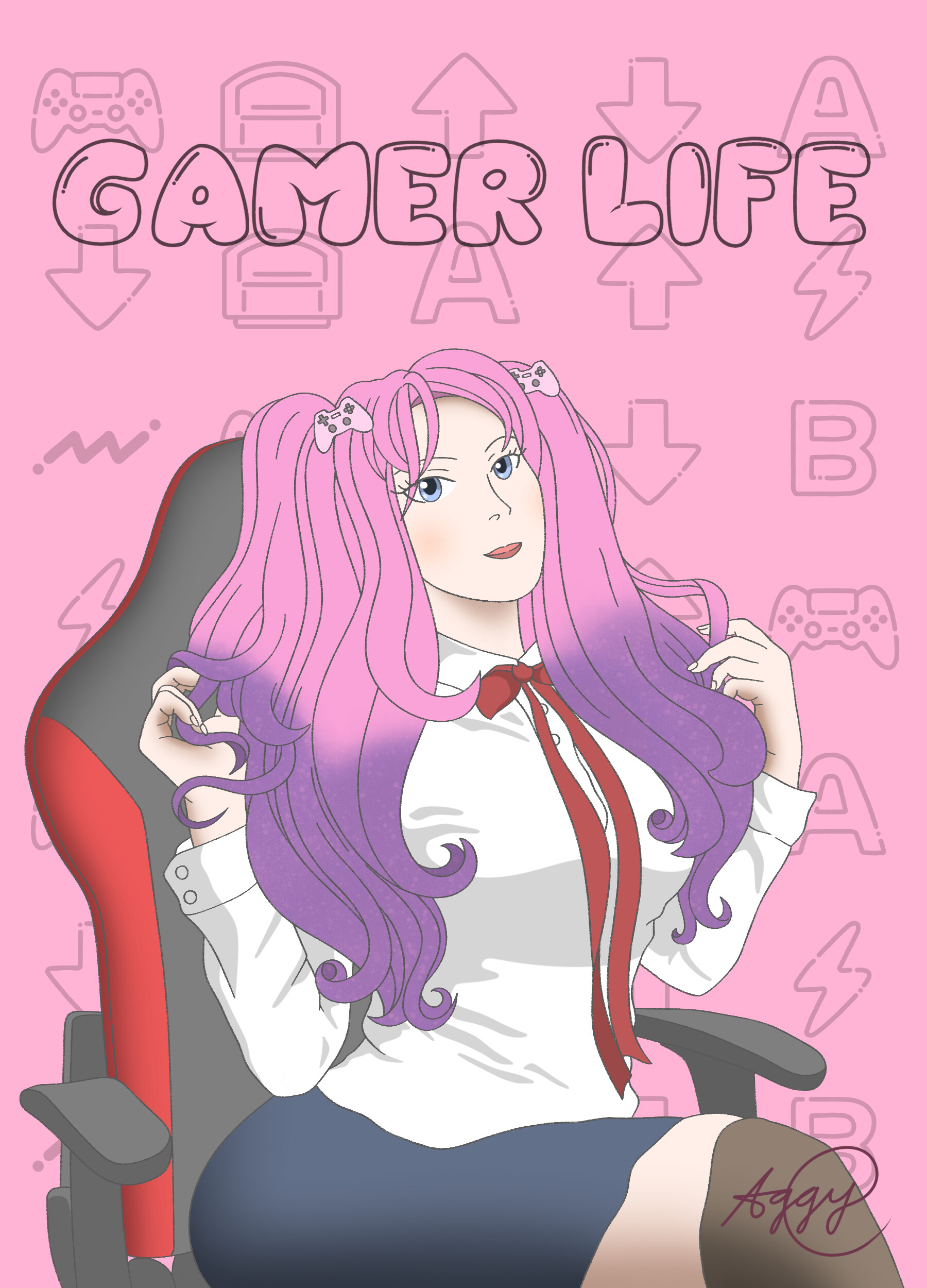 ArtStation - Gamer Girl