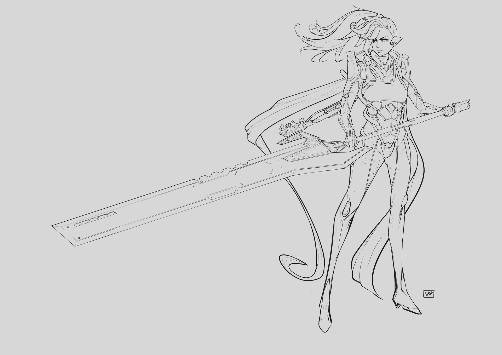Anime Base With Sword