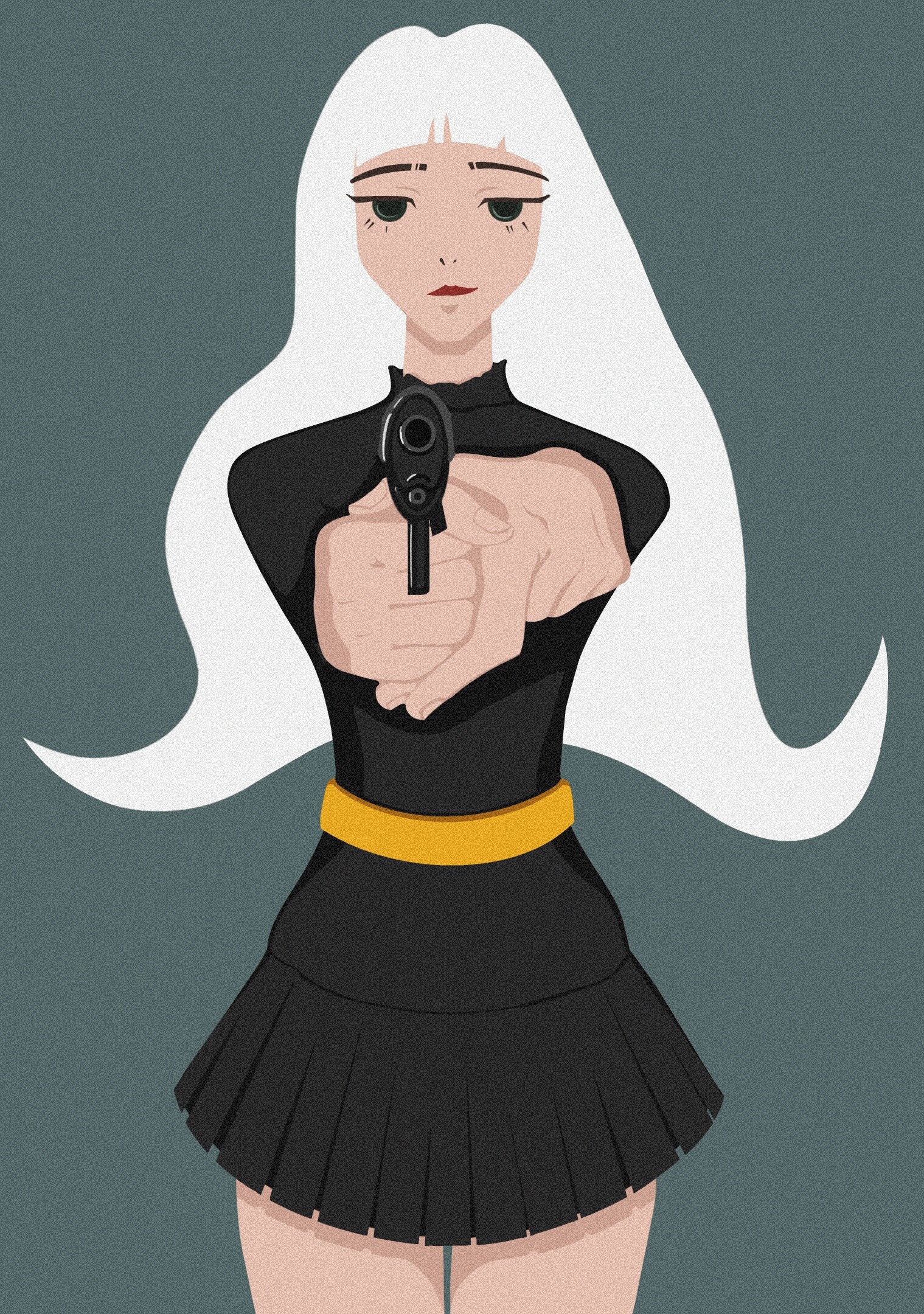 ArtStation - Girl with a gun