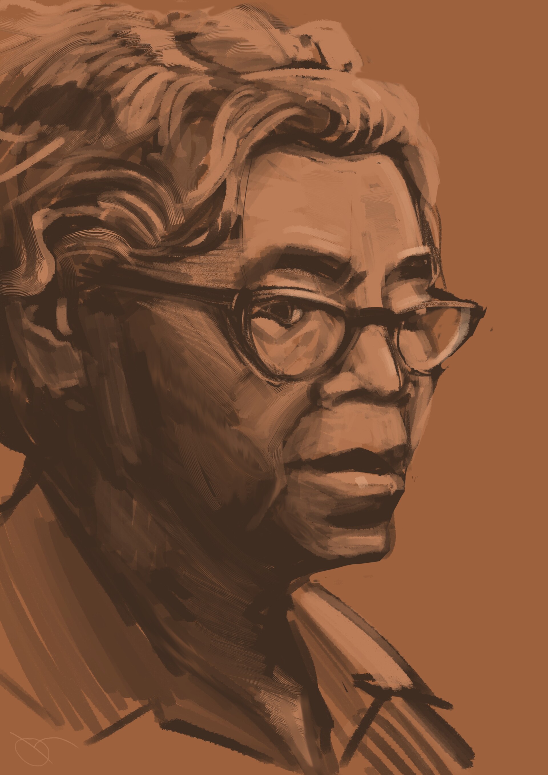 ArtStation - Septima Poinsette Clark Portrait
