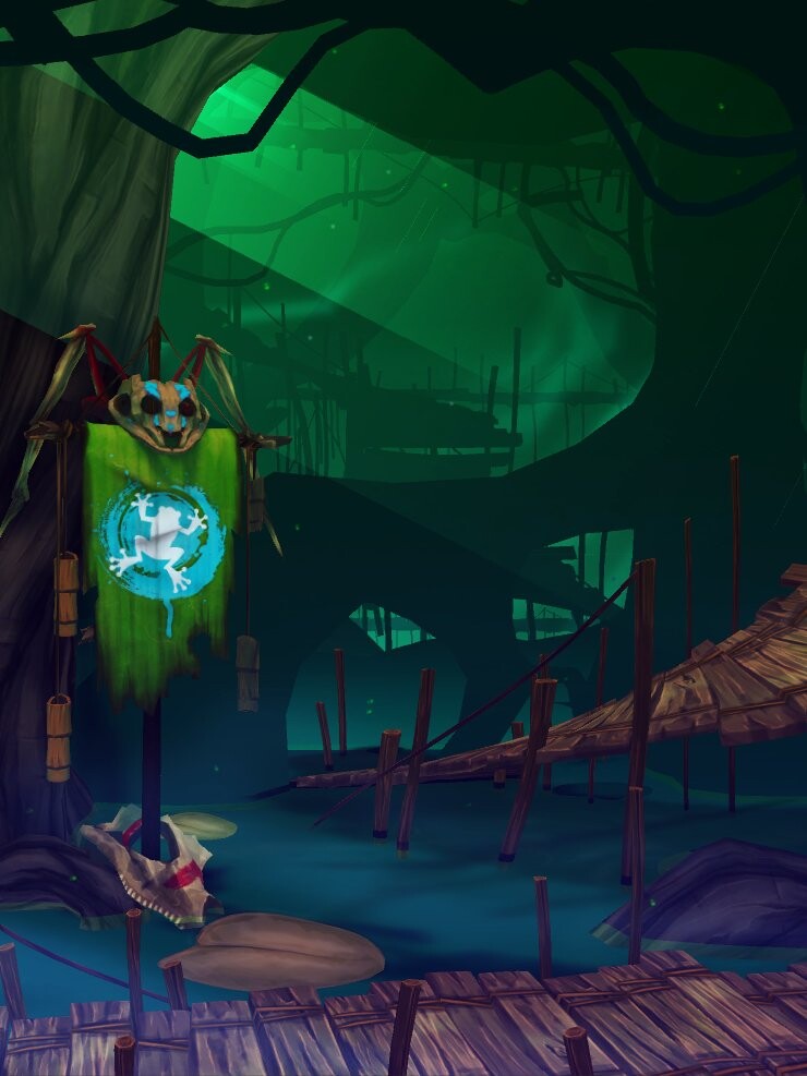 ArtStation - Tribes of Teldar - Frog Tribe Background