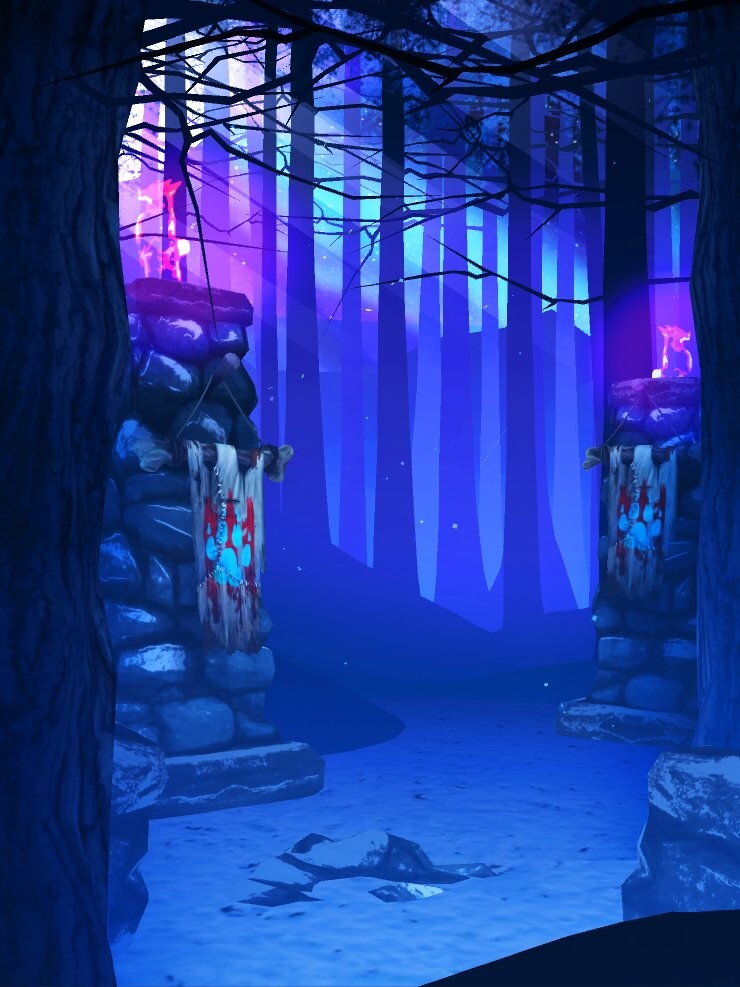 ArtStation - Tribes of Teldar - Wolf Tribe Background