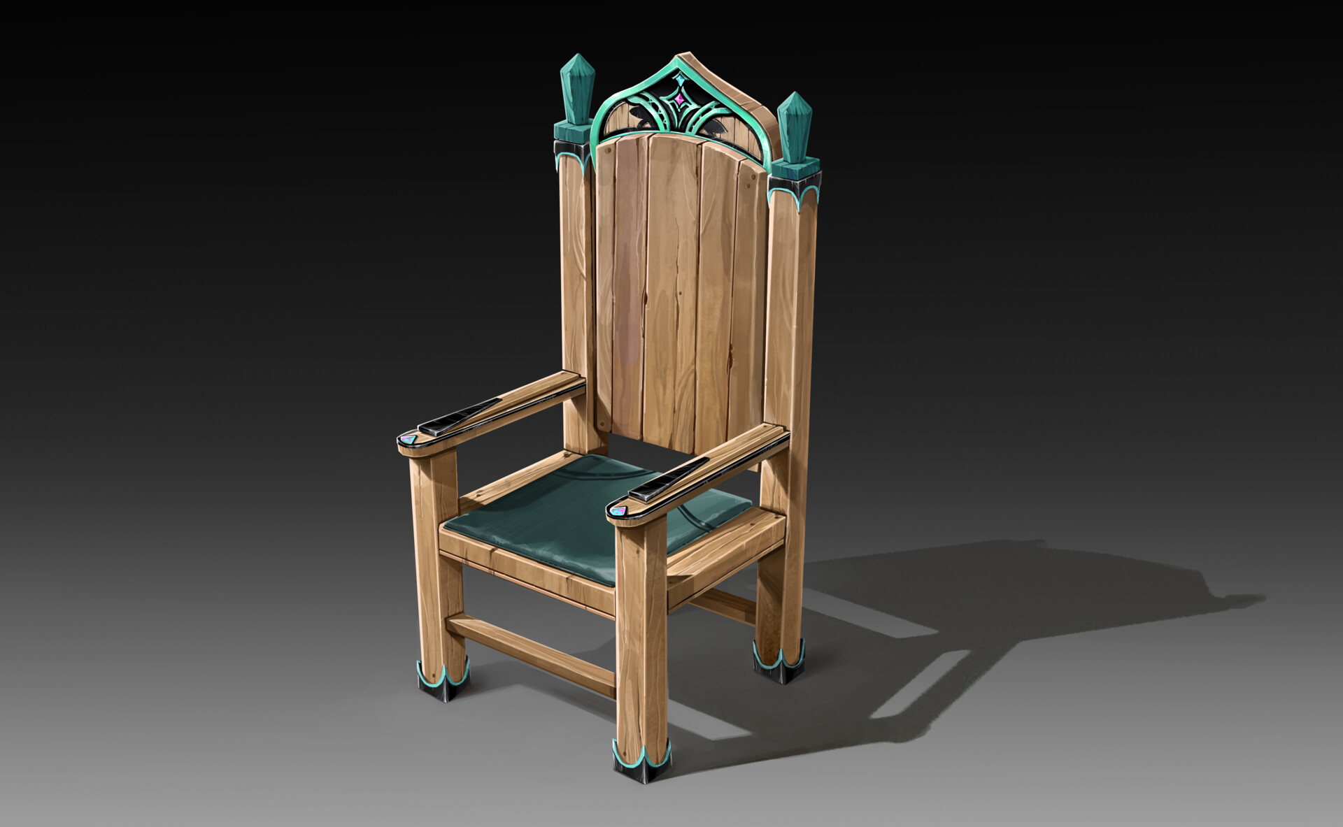 ArtStation - Medieval Chair prop