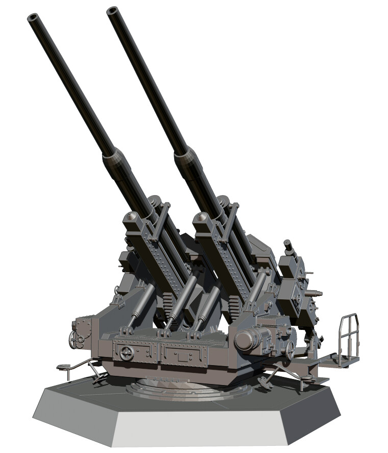 ArtStation - flak 40 zwilling
