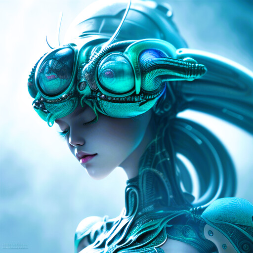 ArtStation - Green cyborg.
