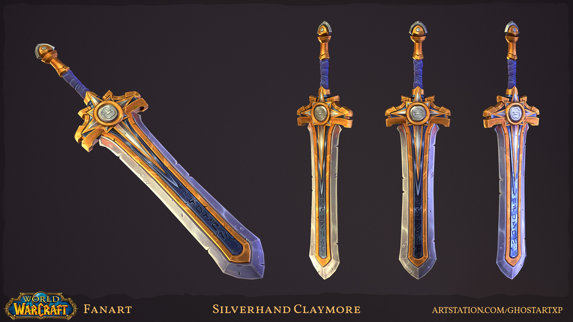 Connor Jones - World of Warcraft Fanart: Silverhand Claymore